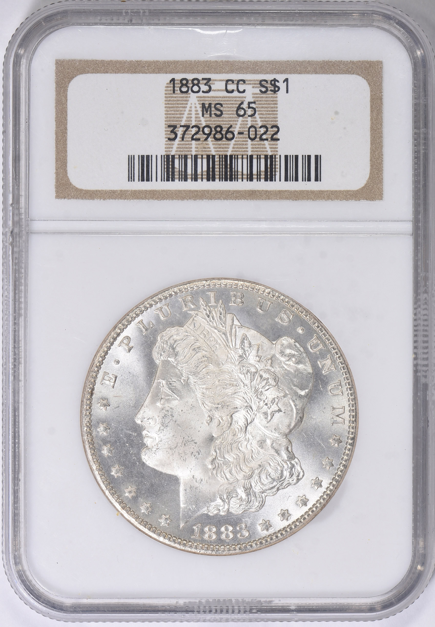 1883-CC Morgan Silver Dollar NGC MS-65 (Item 1706863) | GreatCollections Coin Auctions