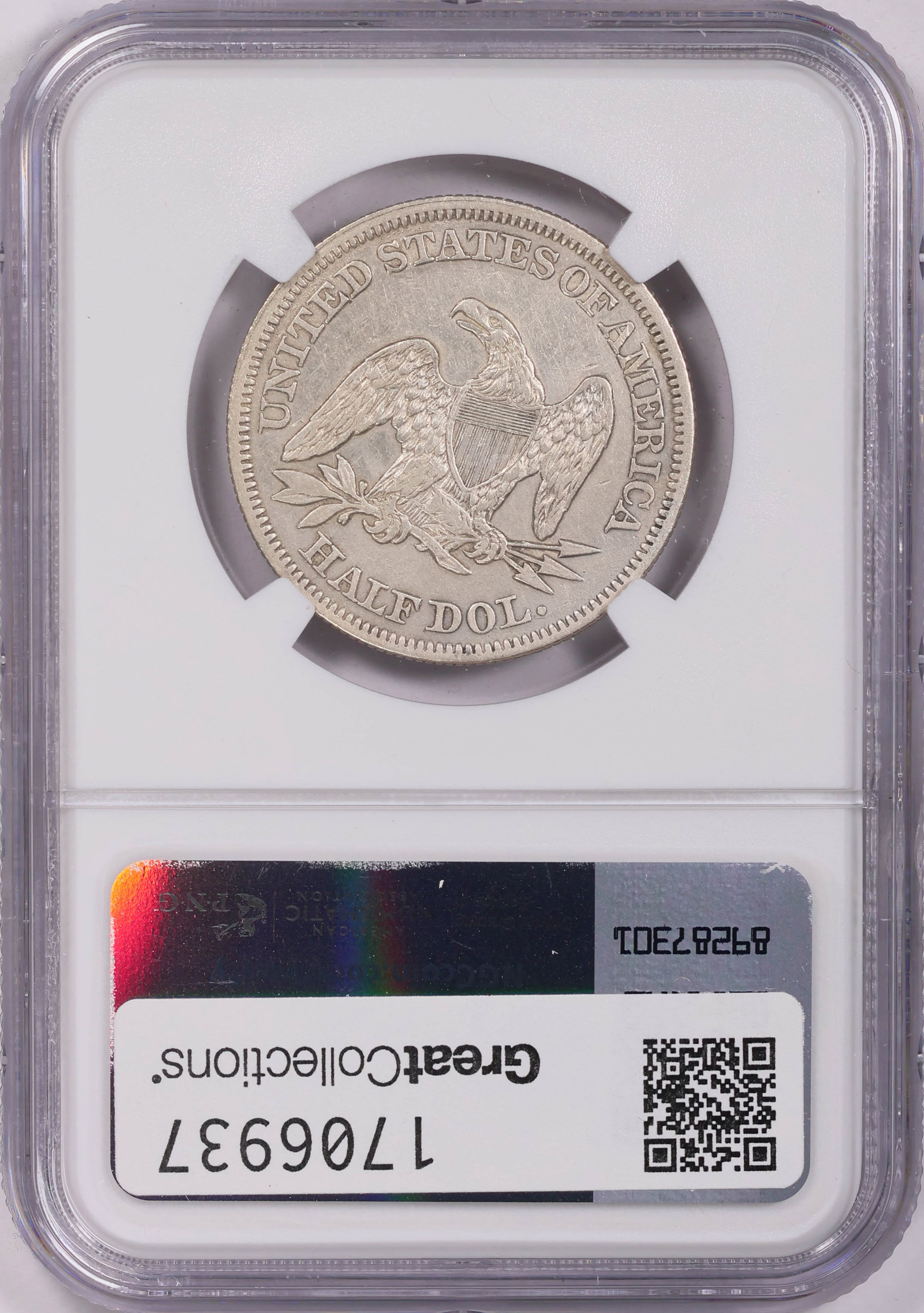 1859 Seated Liberty Half Dollar NGC XF Details (Item 1706937) | GreatCollections Coin Auctions