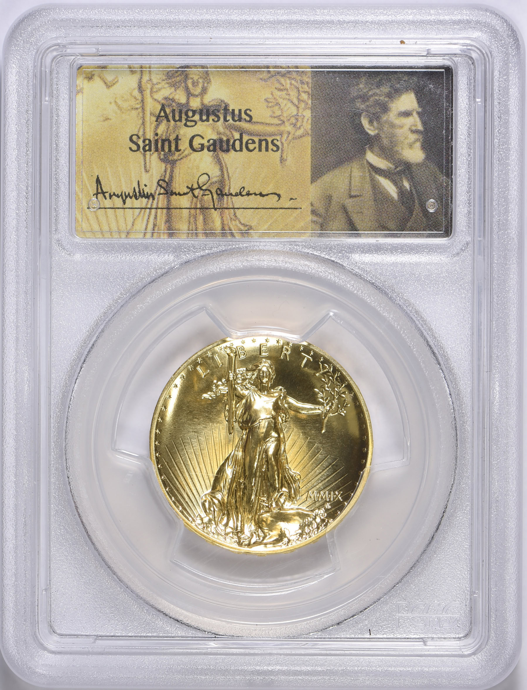 2009 MMIX Ultra High Relief $20 Gold PCGS MS-70 PL (Augustus Saint ...