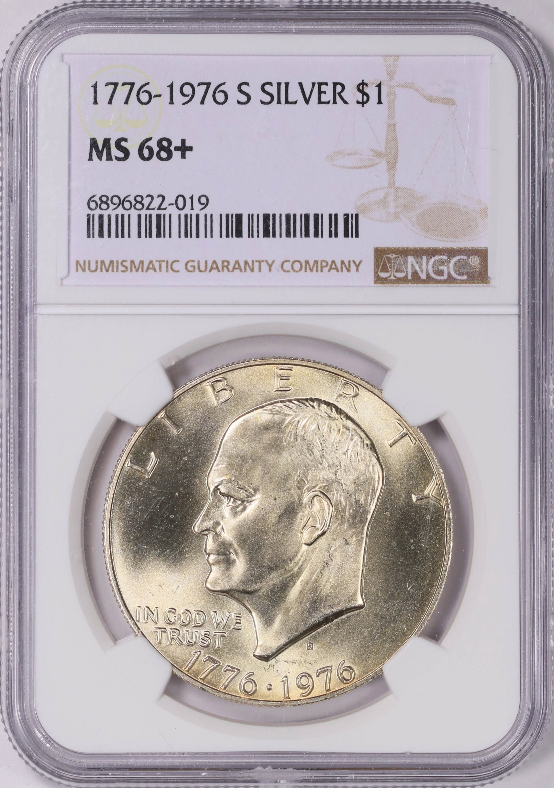 1976-S Eisenhower Dollar Silver NGC MS-68+ (Item 1707861) | GreatCollections Coin Auctions