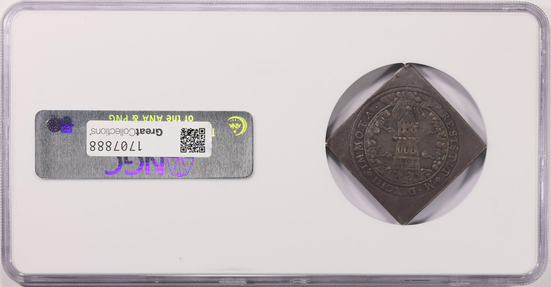 Austria - Salzburg 1593 Silver Thaler Klippe NGC XF-45 (Item 1707888 ...