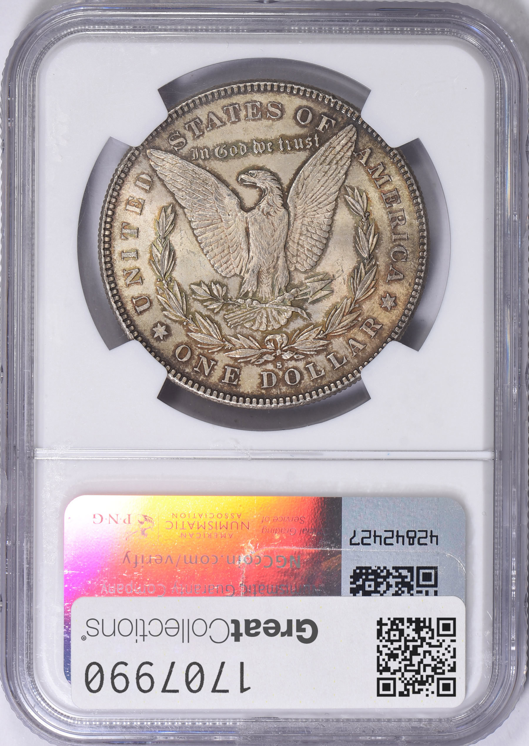 1879-S Morgan Silver Dollar Reverse of 1878 Top 100 NGC MS-63 (Toned) (Item 1707990 ...