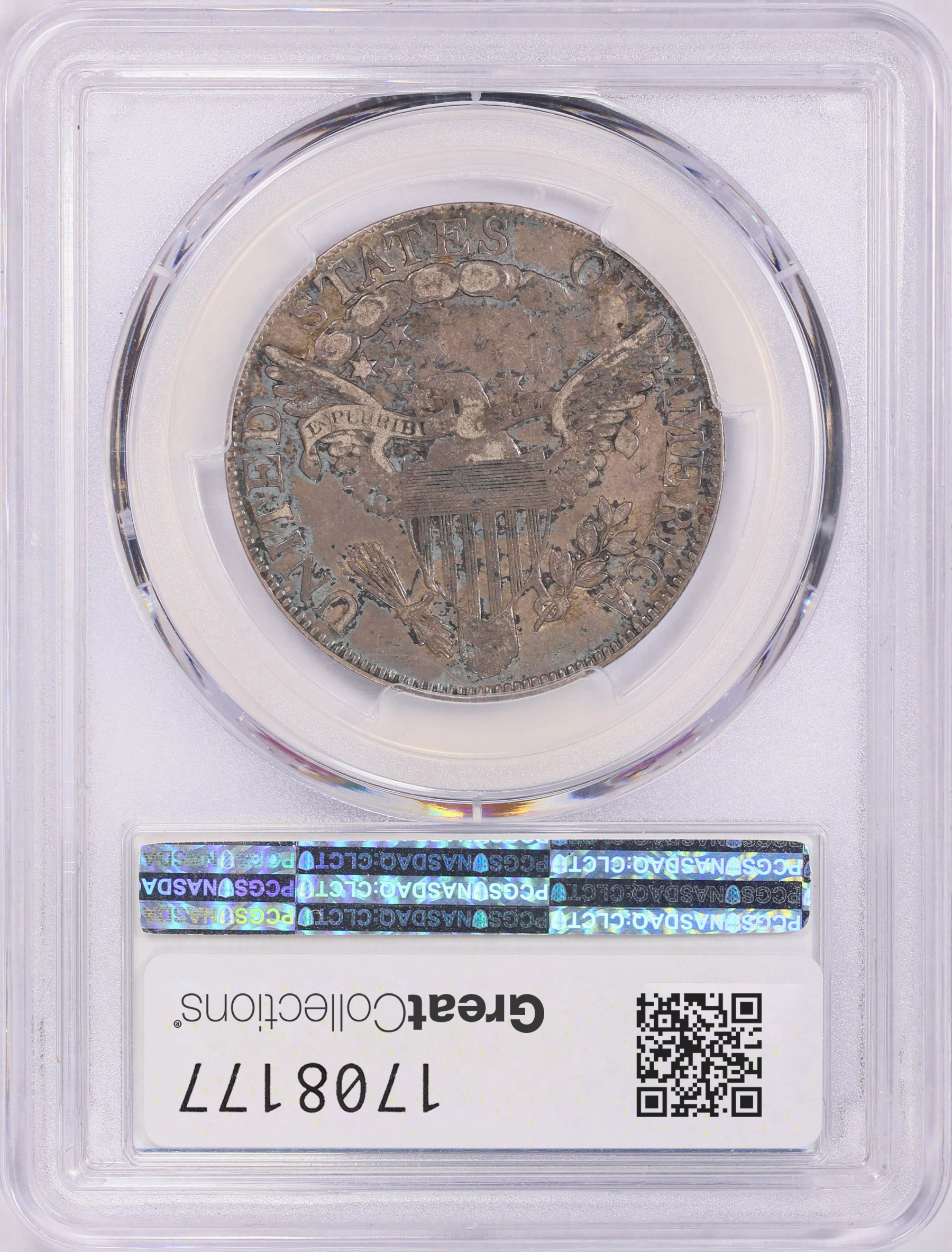 1806 Draped Bust Half Dollar Knob 6, Small Stars Overton 105a PCGS VF ...