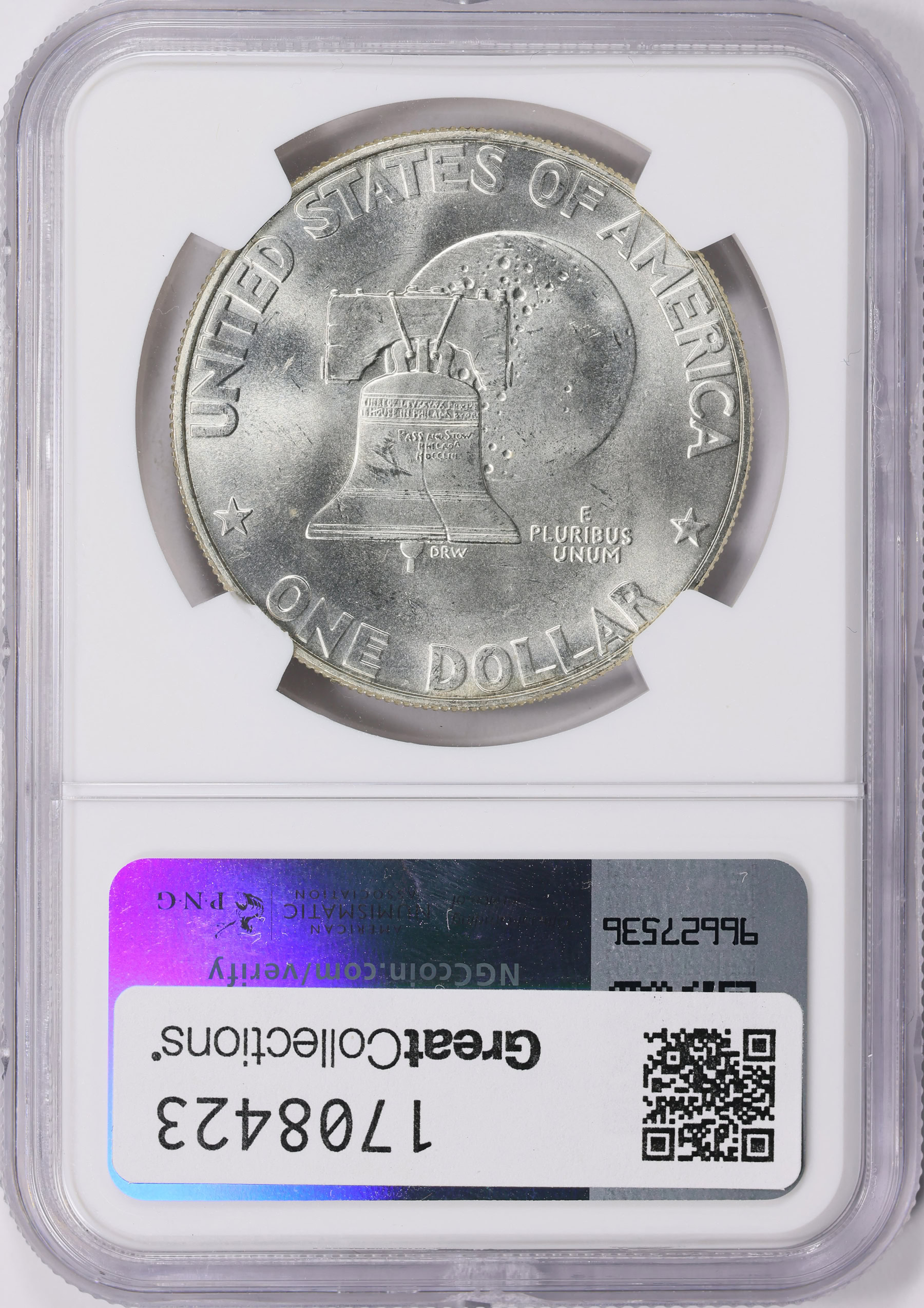 1976-S Eisenhower Dollar Silver NGC MS-66 (Item 1708423) | GreatCollections Coin Auctions