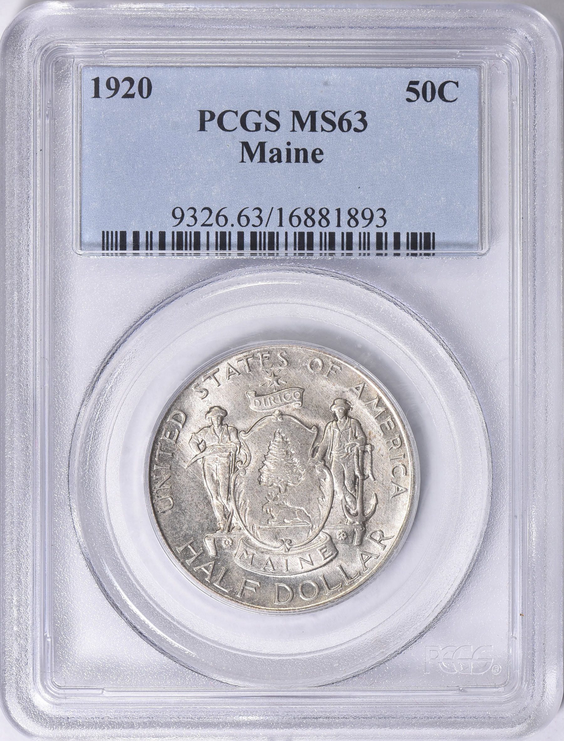 1920 Maine Centennial Half Dollar PCGS MS-63 (Item 1709159 ...