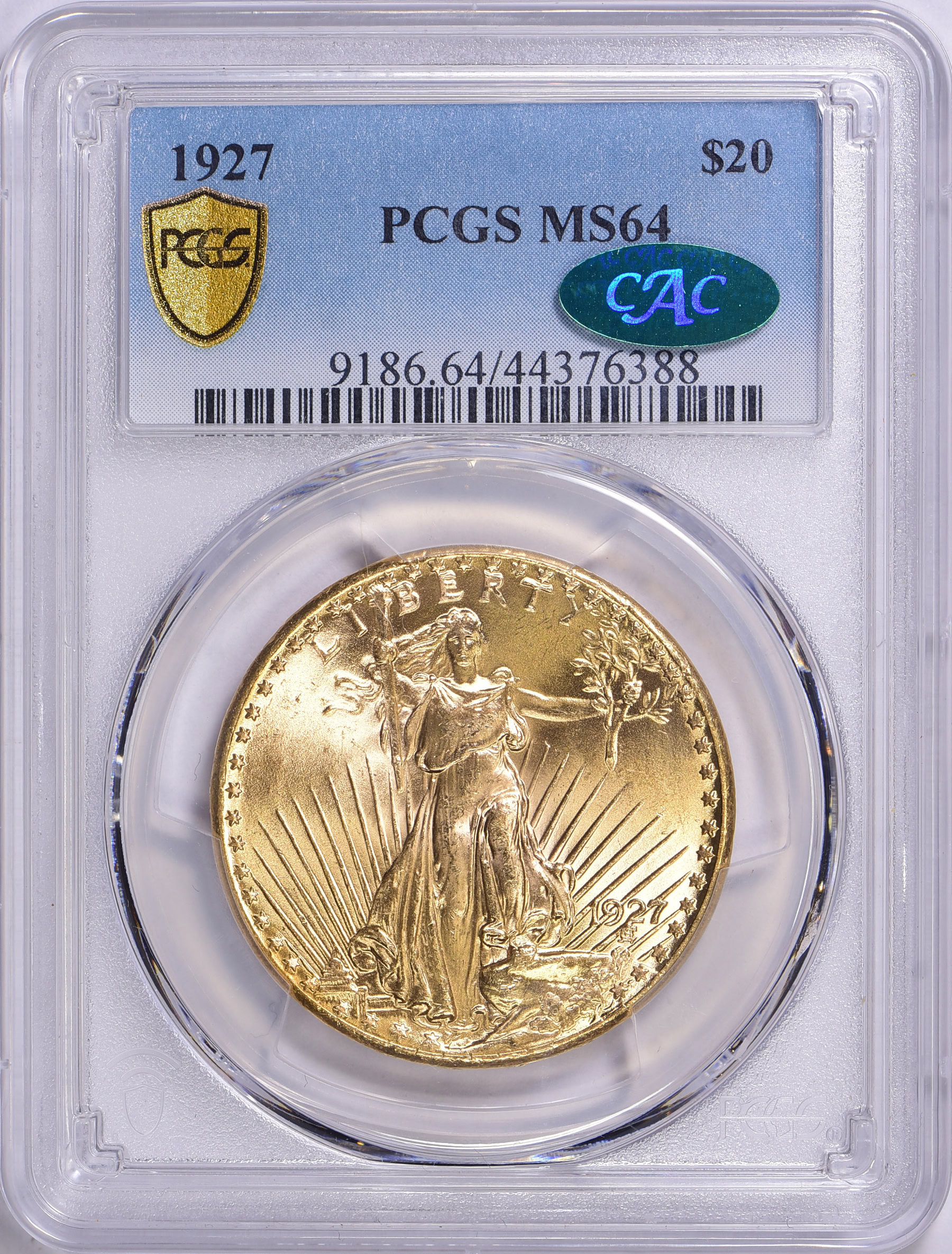 1927 Saint-Gaudens Gold Double Eagle PCGS MS-64 (CAC Green) (Item 1709983) | GreatCollections ...