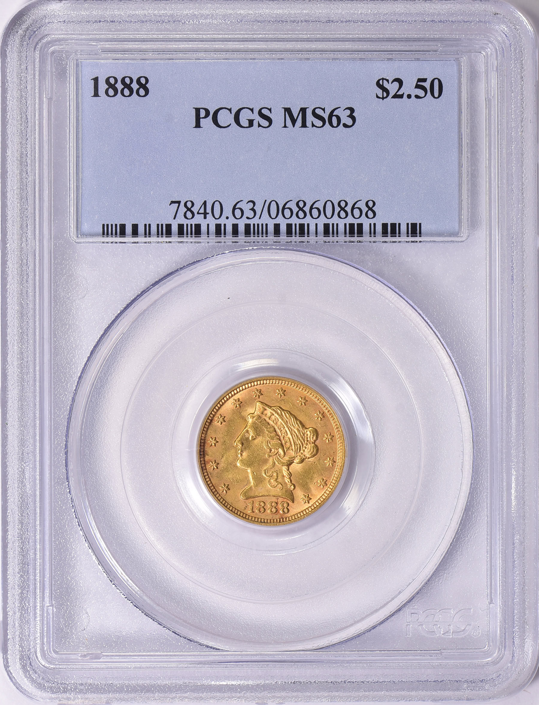 1888 Liberty Gold Quarter Eagle PCGS MS-63 (Item 1710179 ...