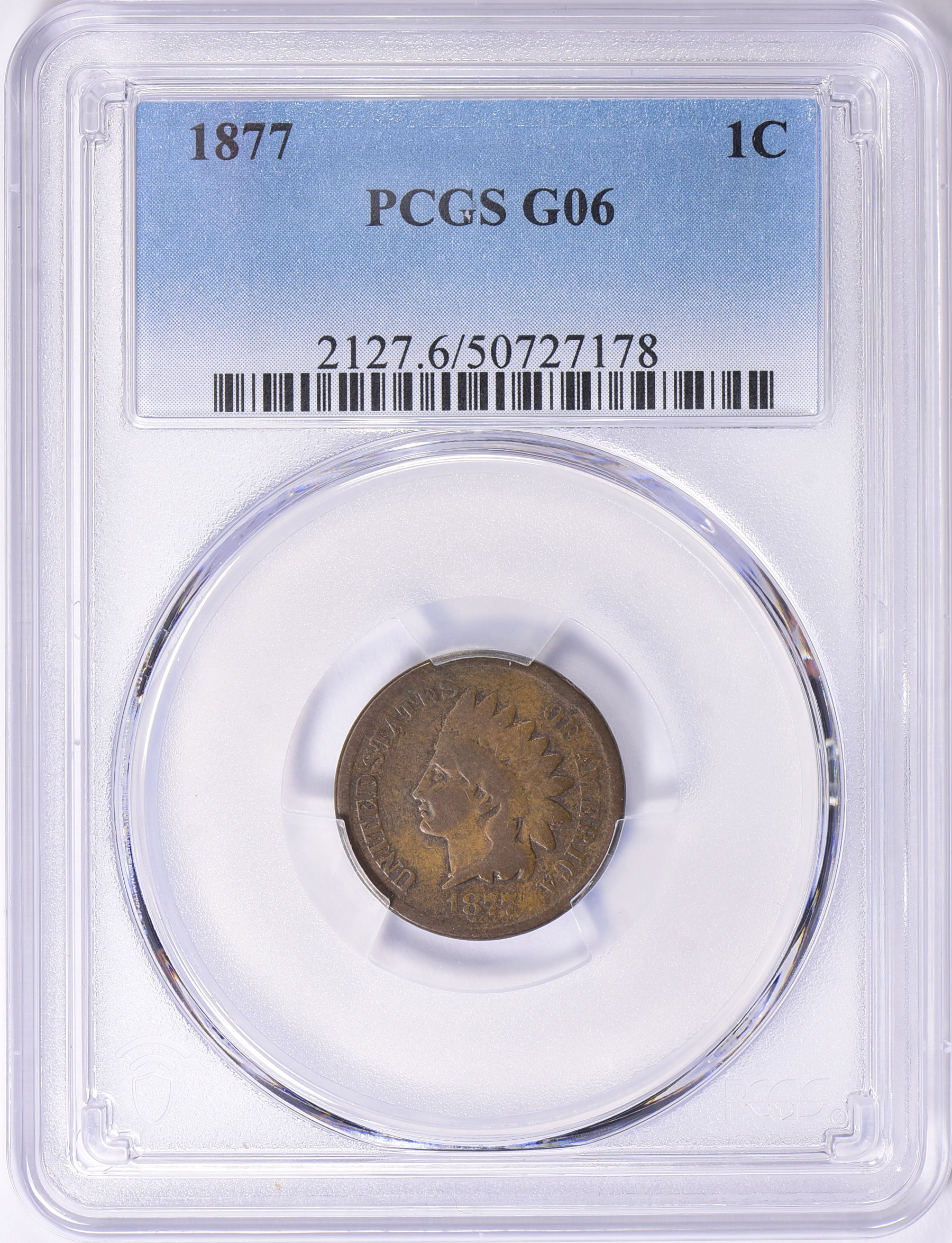 1877 Indian Cent PCGS G-06 BN (Item 1710522) | GreatCollections Coin Auctions