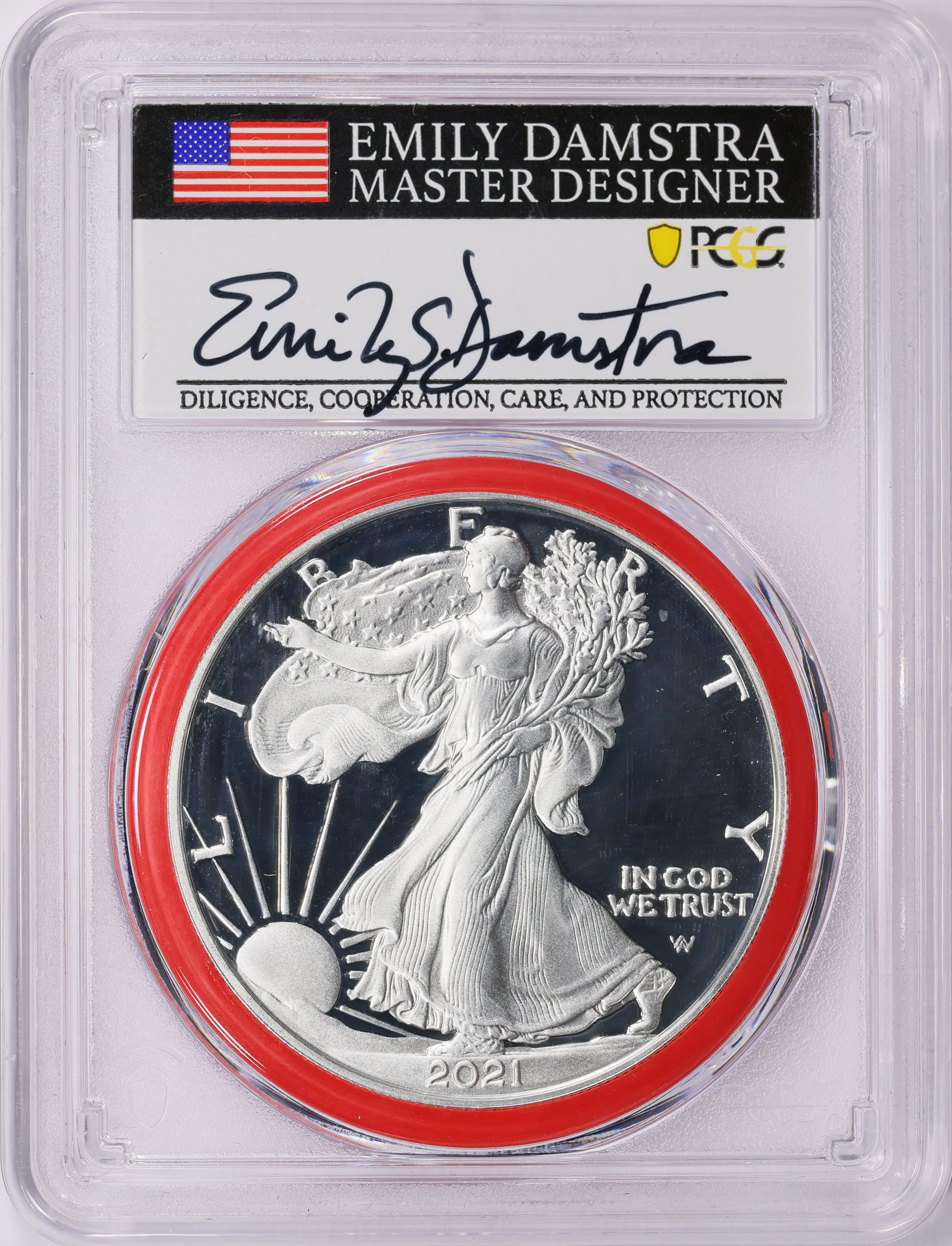 2021-S $1 Silver Eagle Type 2 Mint Designer Series Advanced Release ...