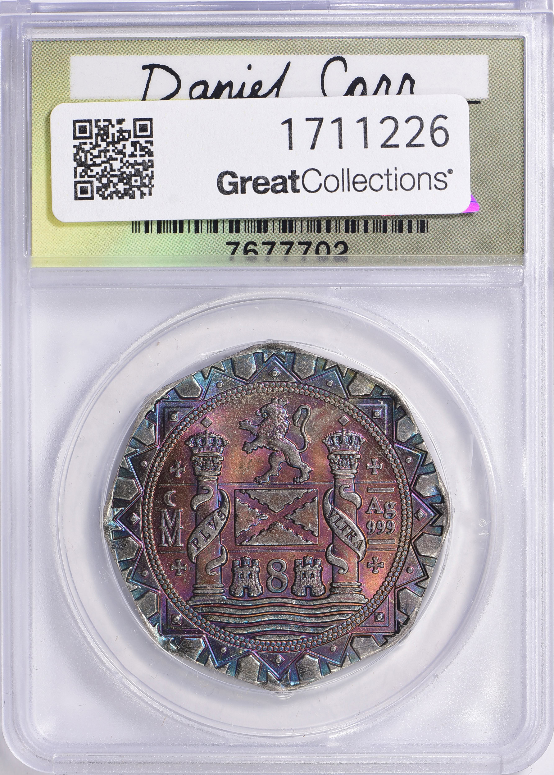 ND Antiqued Color Silver Spice Islands Shipwreck Daniel Carr Medal ...
