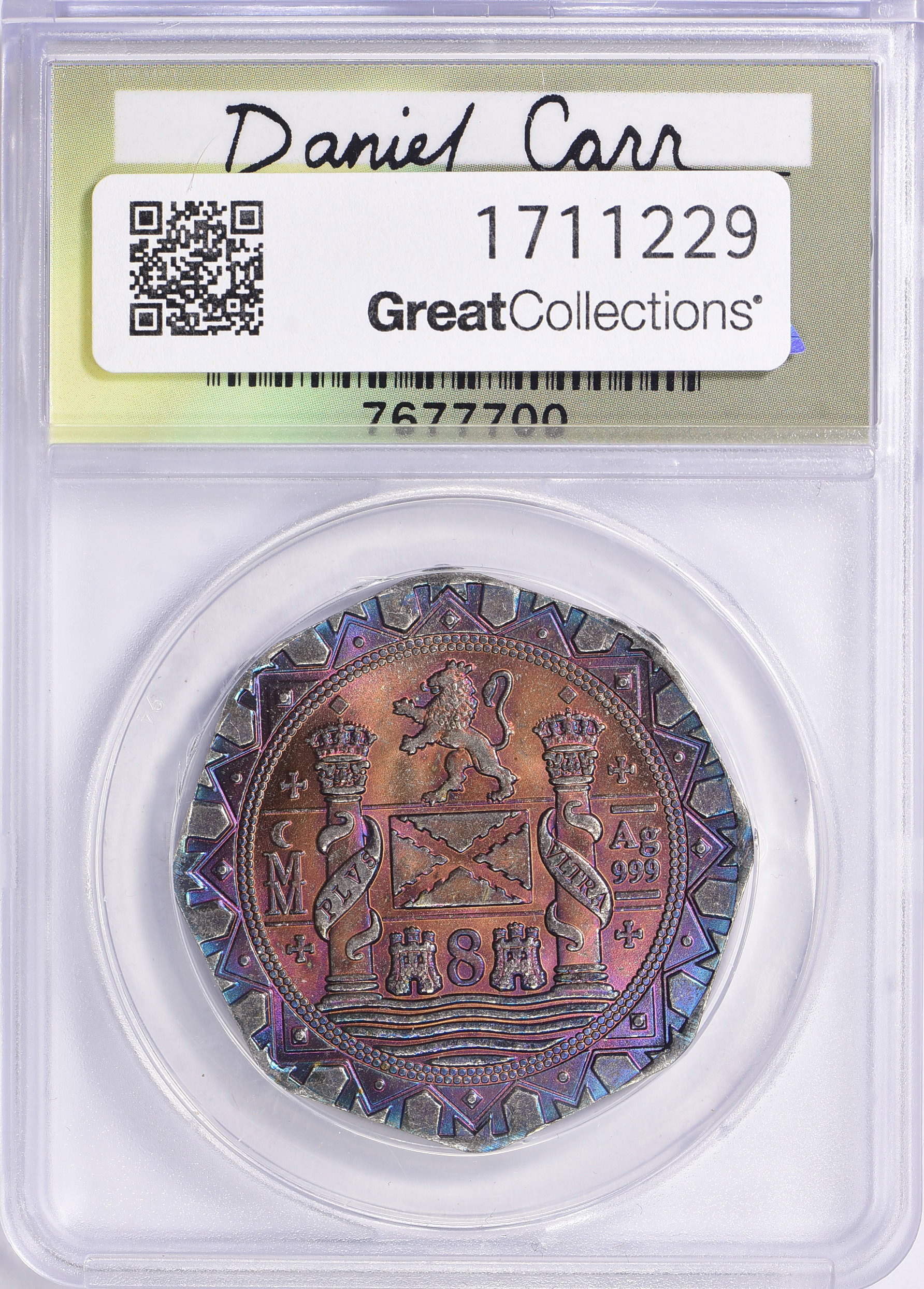 ND Antiqued Color Silver Spice Islands Shipwreck Daniel Carr Medal ...