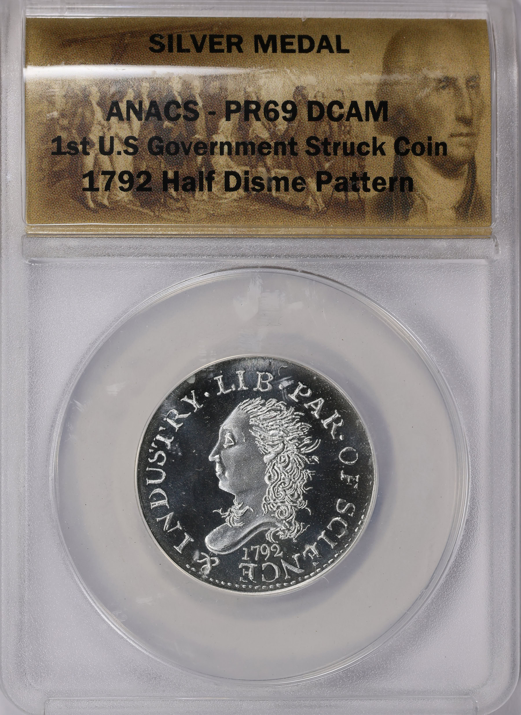 "1792" (Struck 2015) 1st U.S. Government Struck Coin Half Disme Pattern ...