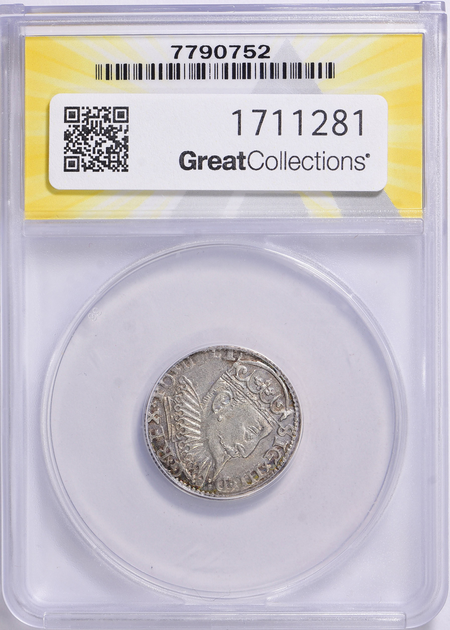 Poland - Livonia 1599 Silver 3 Groszy of Sigismund III Riga ANACS AU-50 ...