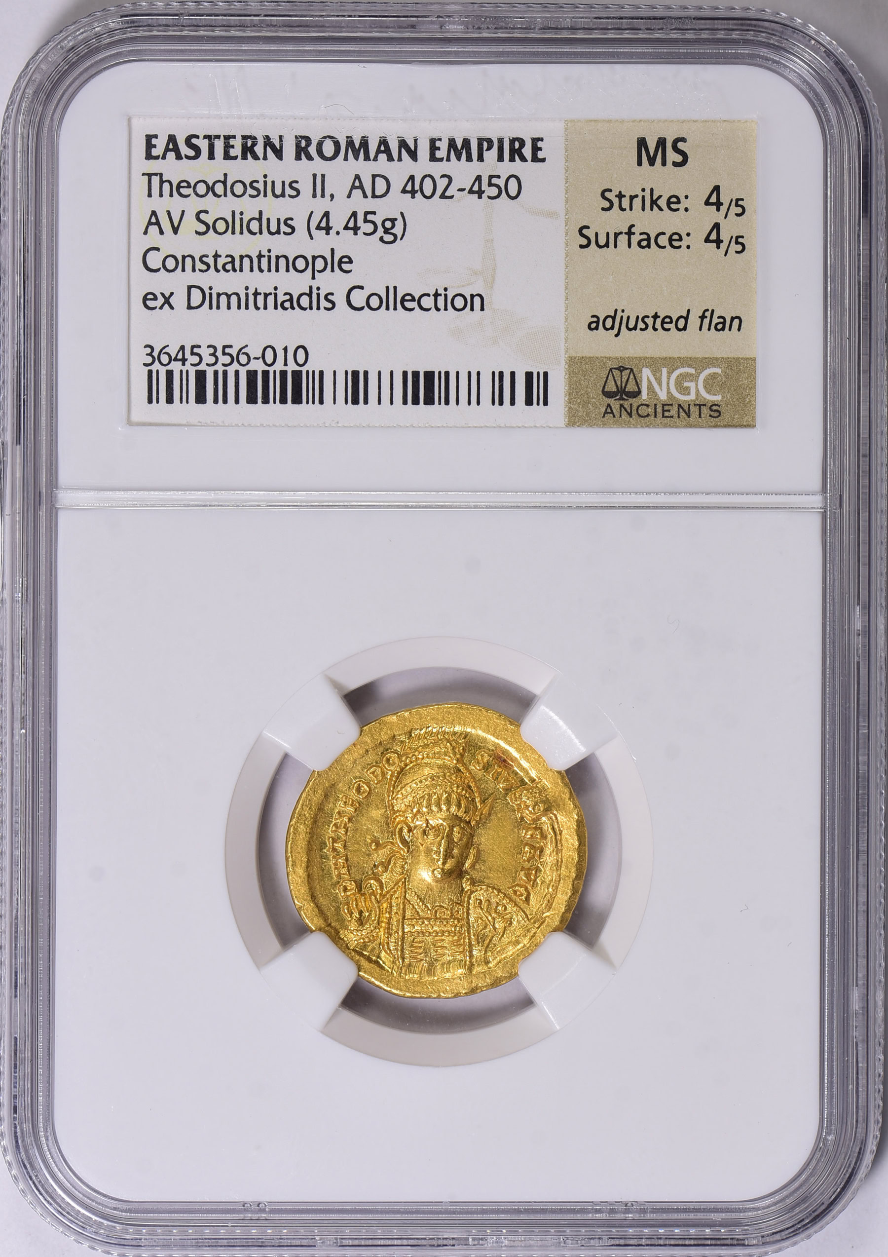 Ancient Roman Empire, Theodosius II (A.D. 402-450) c.A.D. 430-440 Gold ...