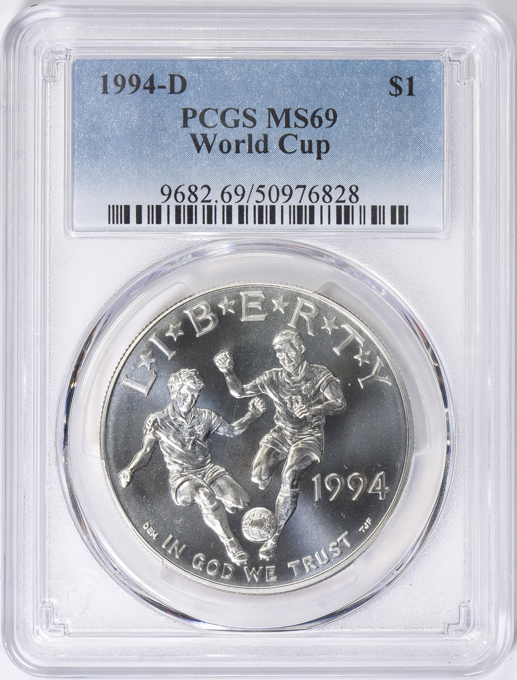 1994-D World Cup Tournament Silver Dollar PCGS MS-69 (Item 1711352 ...
