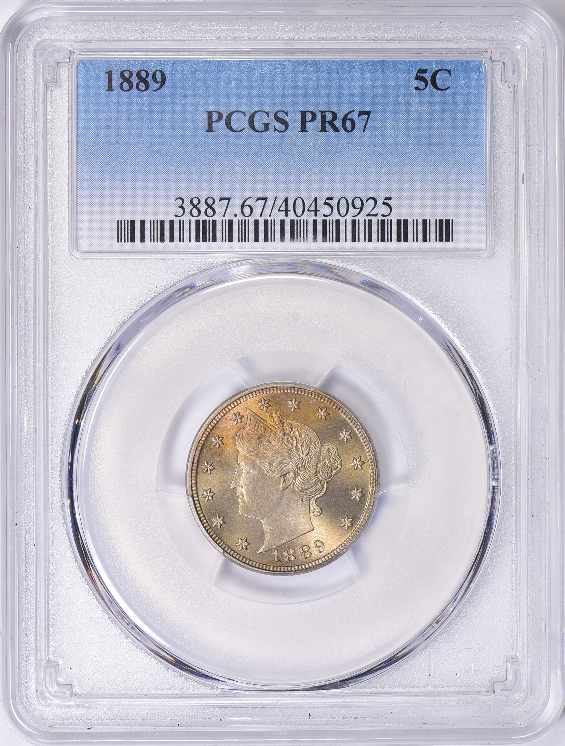 1889 Liberty Nickel PCGS Proof-67 (Toned) (Item 1711521 ...