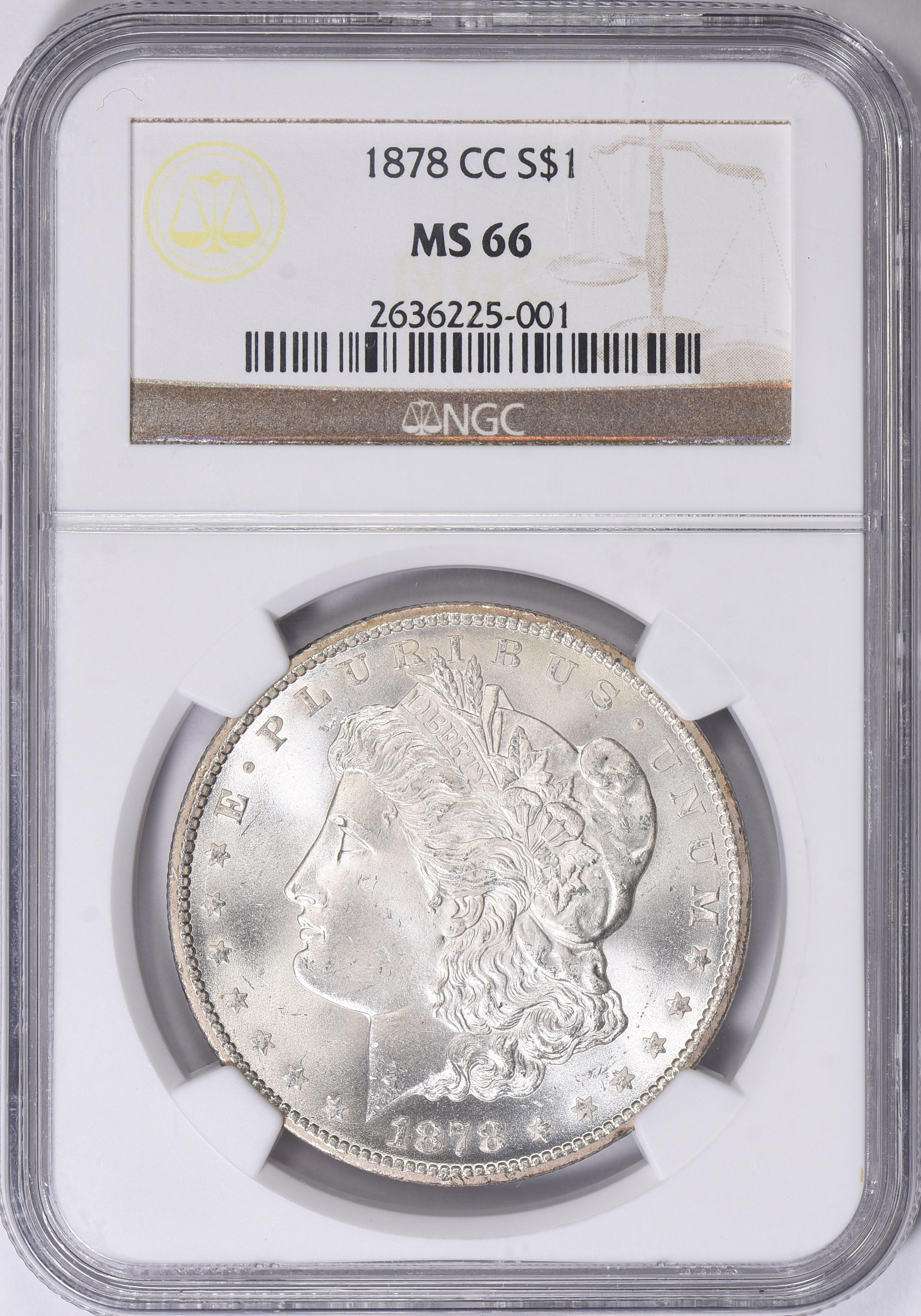 1878-CC Morgan Silver Dollar NGC MS-66 (Item 1712060) | GreatCollections Coin Auctions