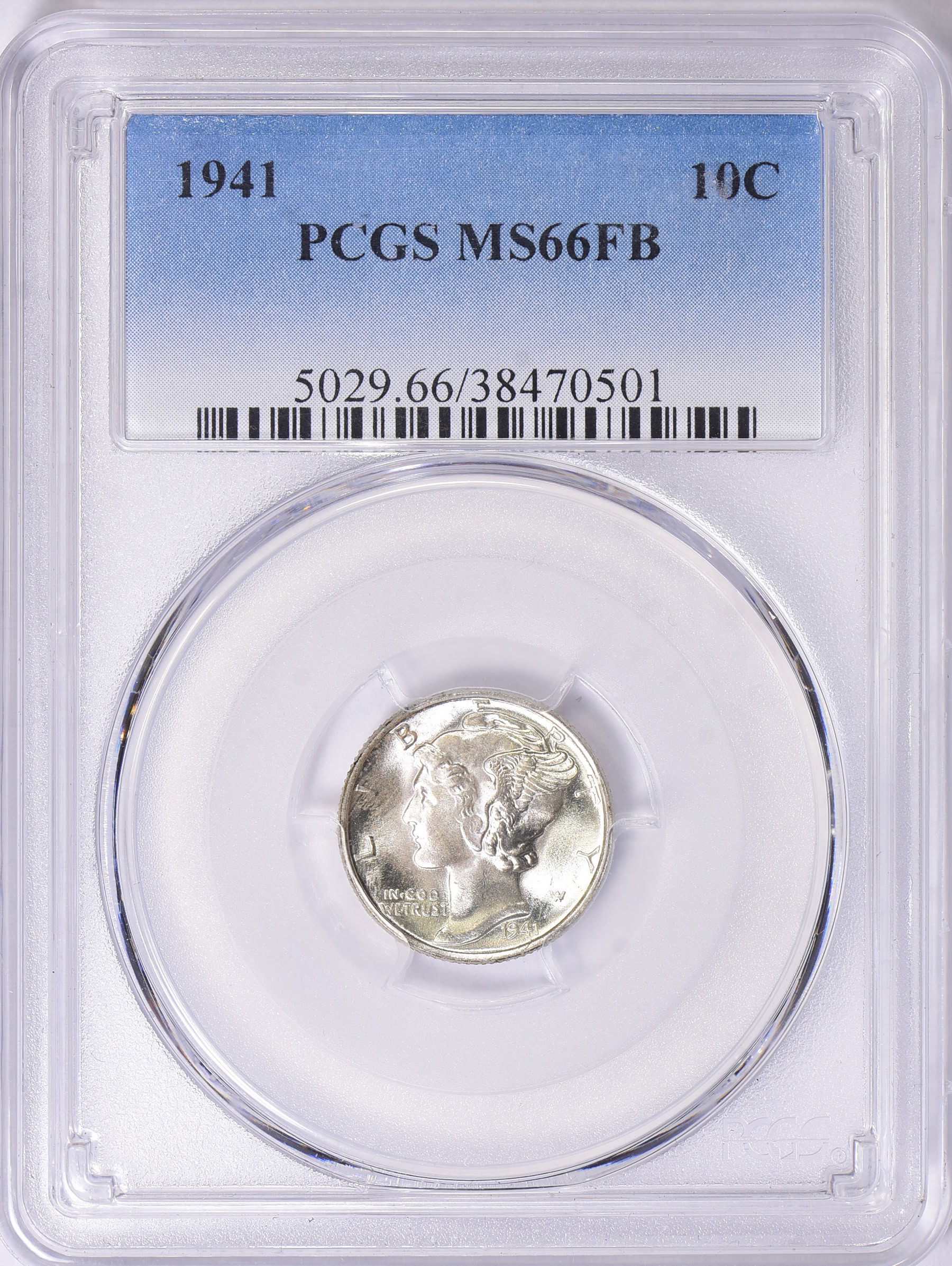 1941 Mercury Dime PCGS MS-66 FB (Item 1712278) | GreatCollections Coin Auctions