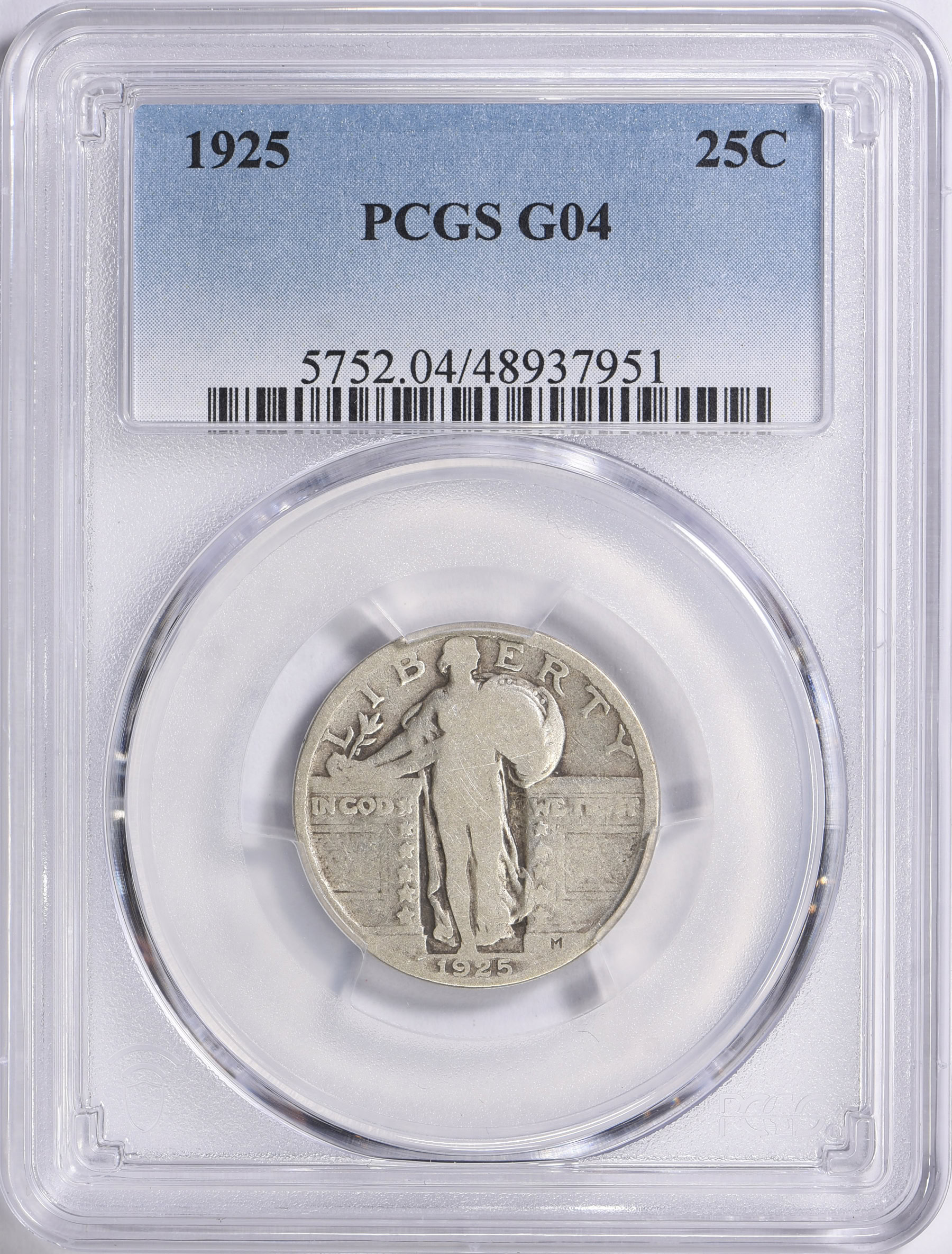 1925 Standing Liberty Quarter PCGS G-04 (Item 1712374 ...