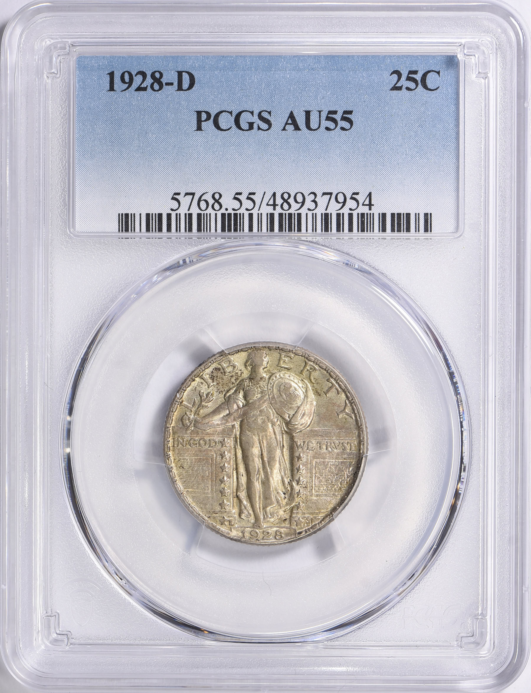 1928-D Standing Liberty Quarter PCGS AU-55 (Item 1712390 ...