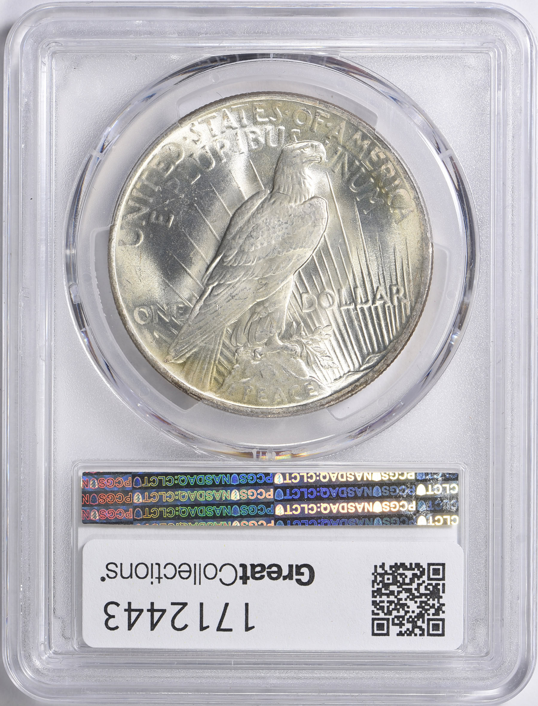 1923 Peace Silver Dollar PCGS MS-67 (CAC Green) (Item 1712443) | GreatCollections Coin Auctions