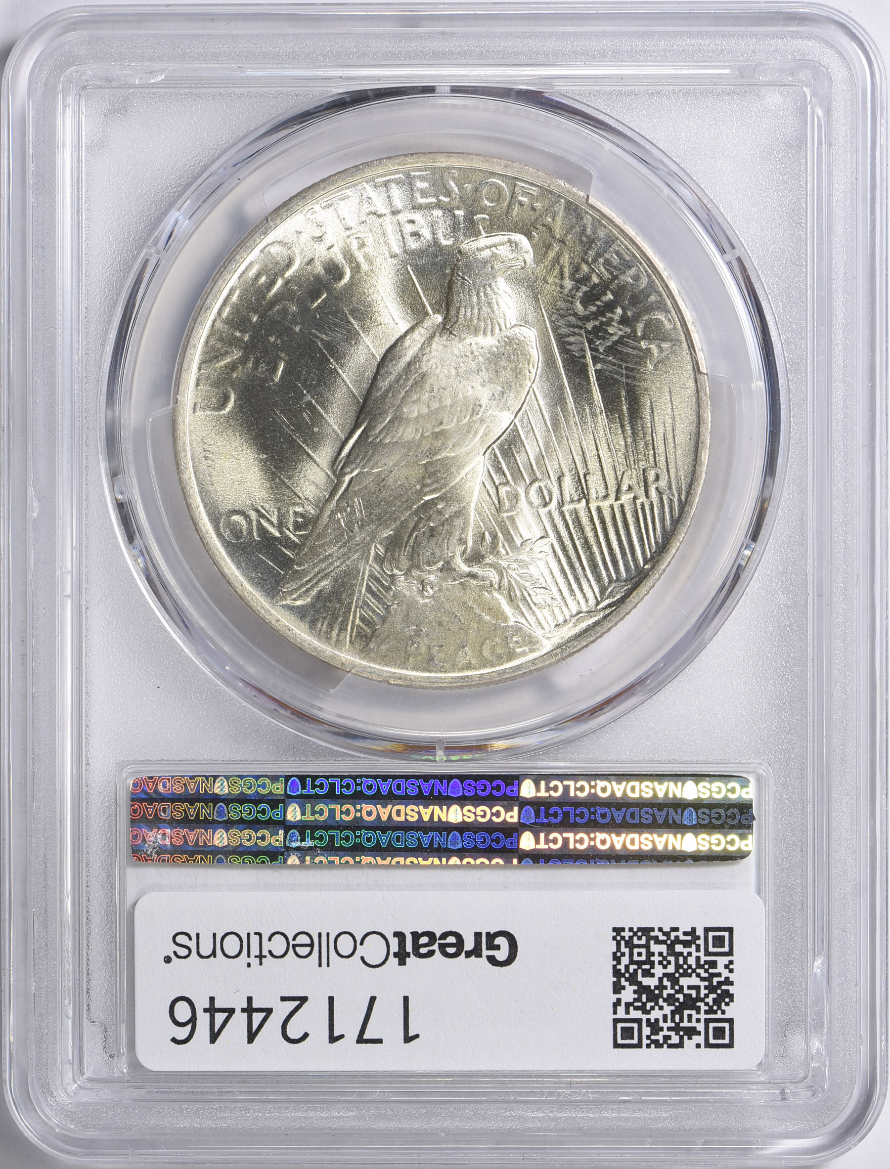 1923 Peace Silver Dollar PCGS MS-67 (CAC Green) (Item 1712446) | GreatCollections Coin Auctions