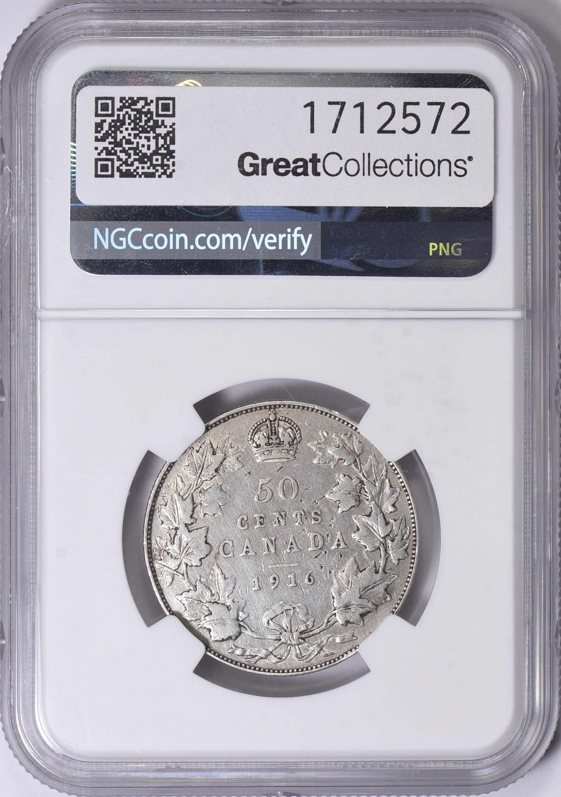Canada 1916 Silver 50 Cents KM-25 NGC VF Details (Item 1712572 ...
