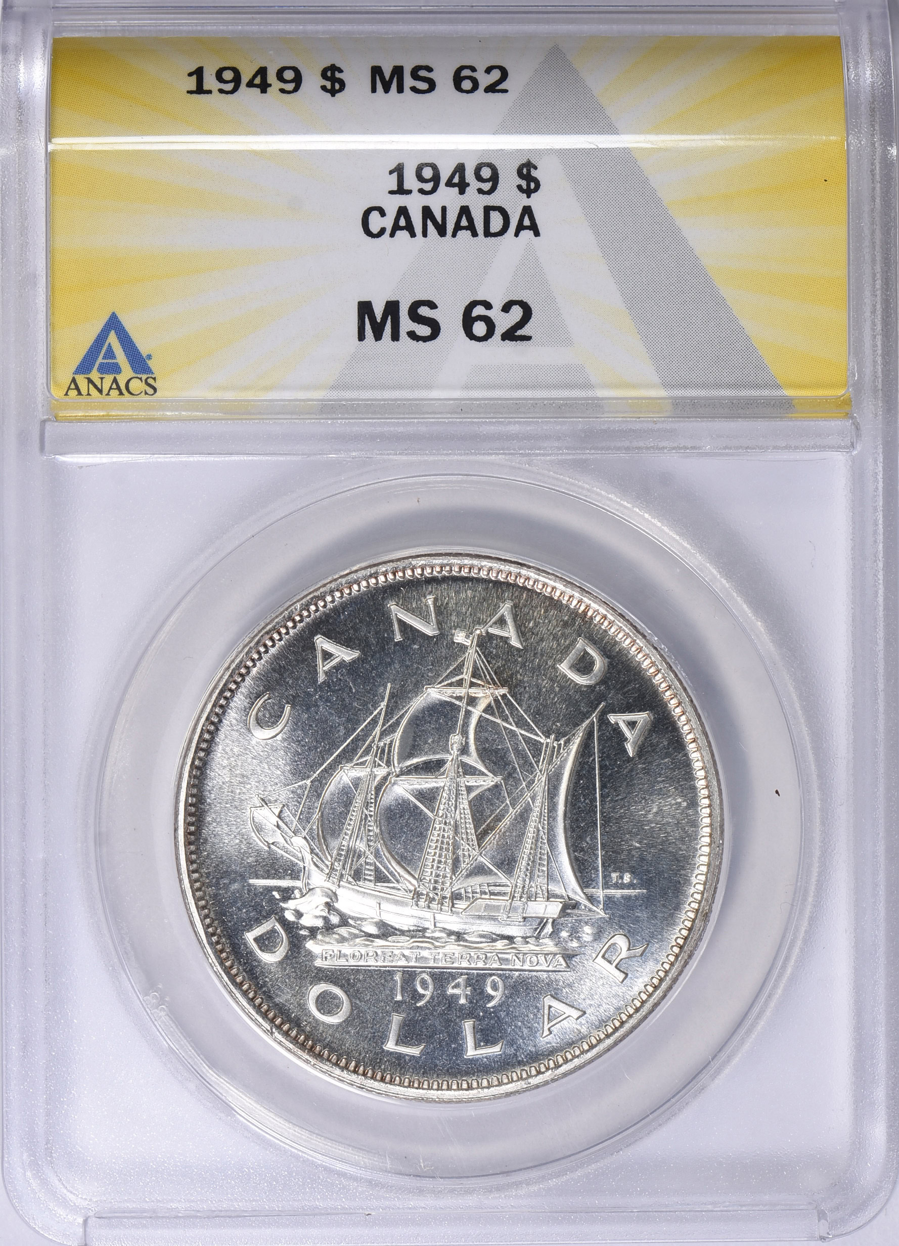Canada 1949 Silver Dollar Newfoundland KM-47 ANACS MS-62 (Item 1712576 ...