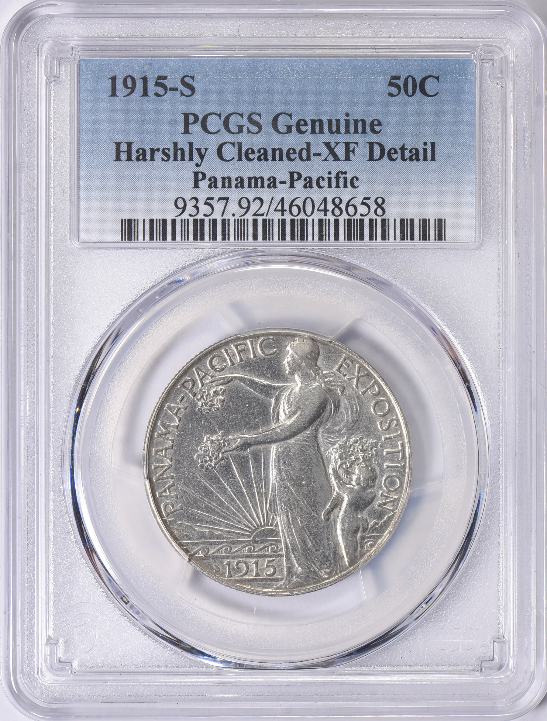 1915-S Panama-Pacific Exposition Half Dollar PCGS Genuine XF Details (Item 1713017 ...