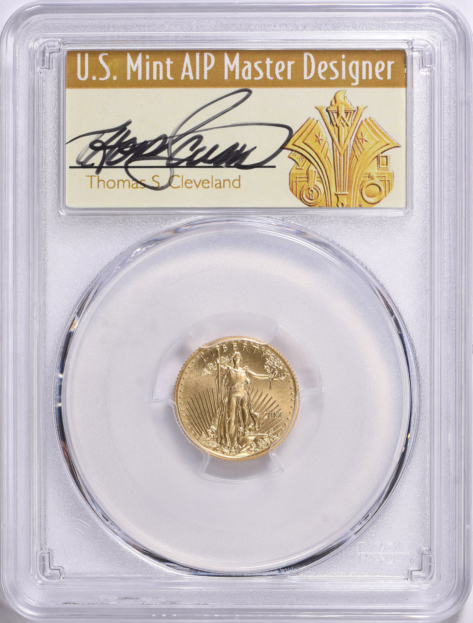 2017 $5 Tenth-Ounce Gold American Eagle First Day of Issue PCGS MS-70 ...
