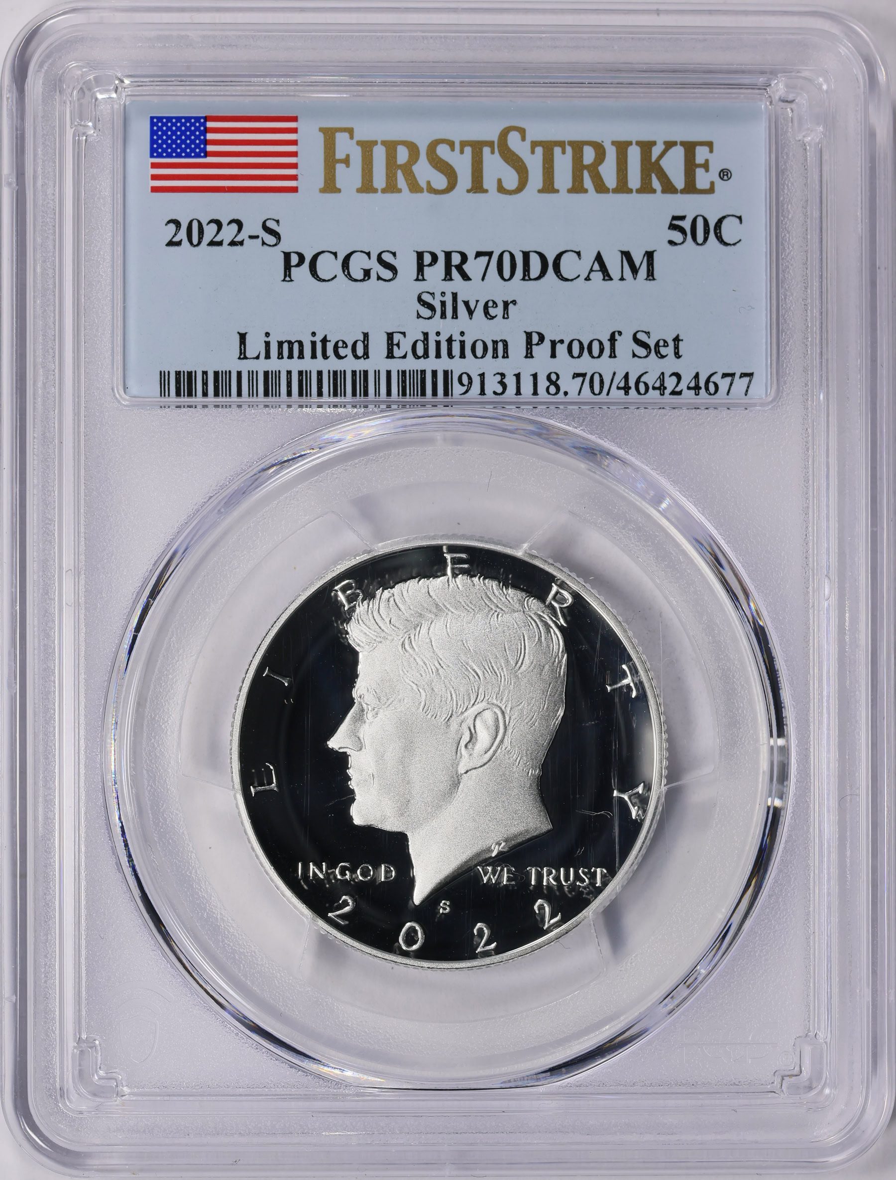 2022-S Kennedy Half Dollar Silver (From the Limited Edition Proof Set) First Strike PCGS Proof ...