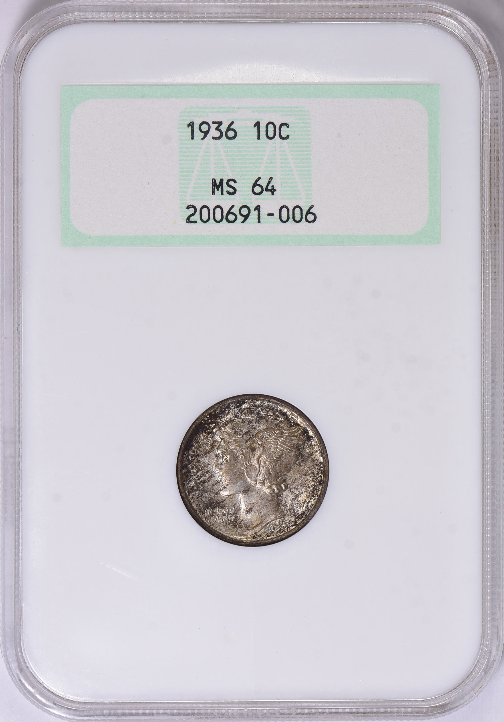 1936 Mercury Dime NGC MS-64 OH (Item 1713214) | GreatCollections Coin Auctions