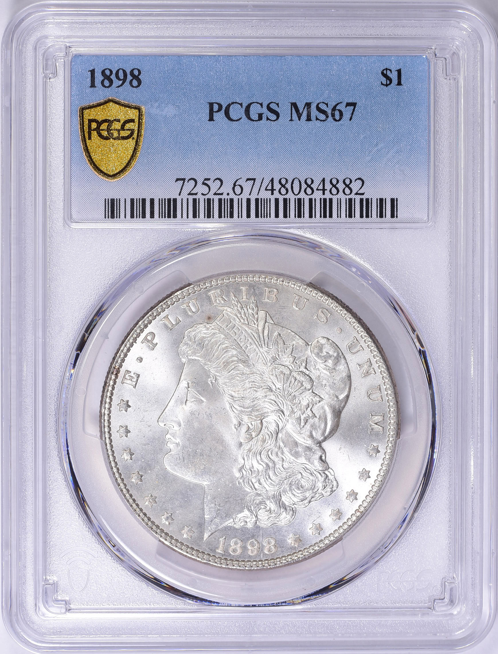 1898 Morgan Silver Dollar PCGS MS-67 (Item 1713237) | GreatCollections Coin Auctions