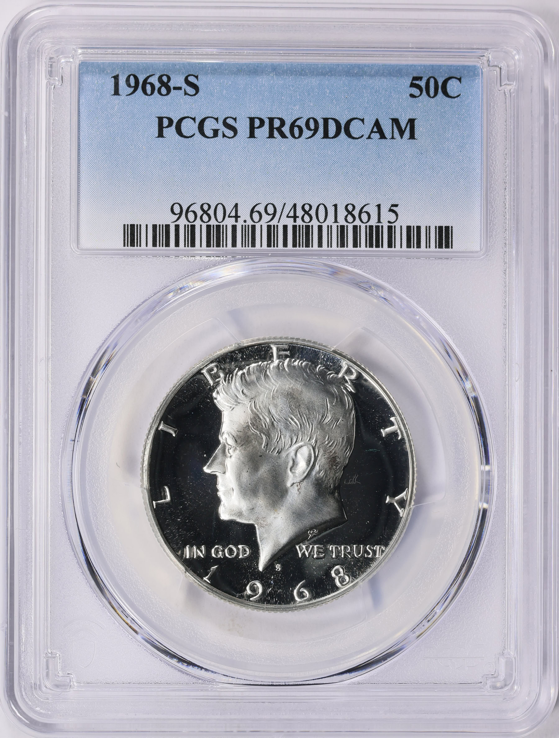 1968-S Kennedy Half Dollar PCGS Proof-69 DCAM (Item 1713351 ...