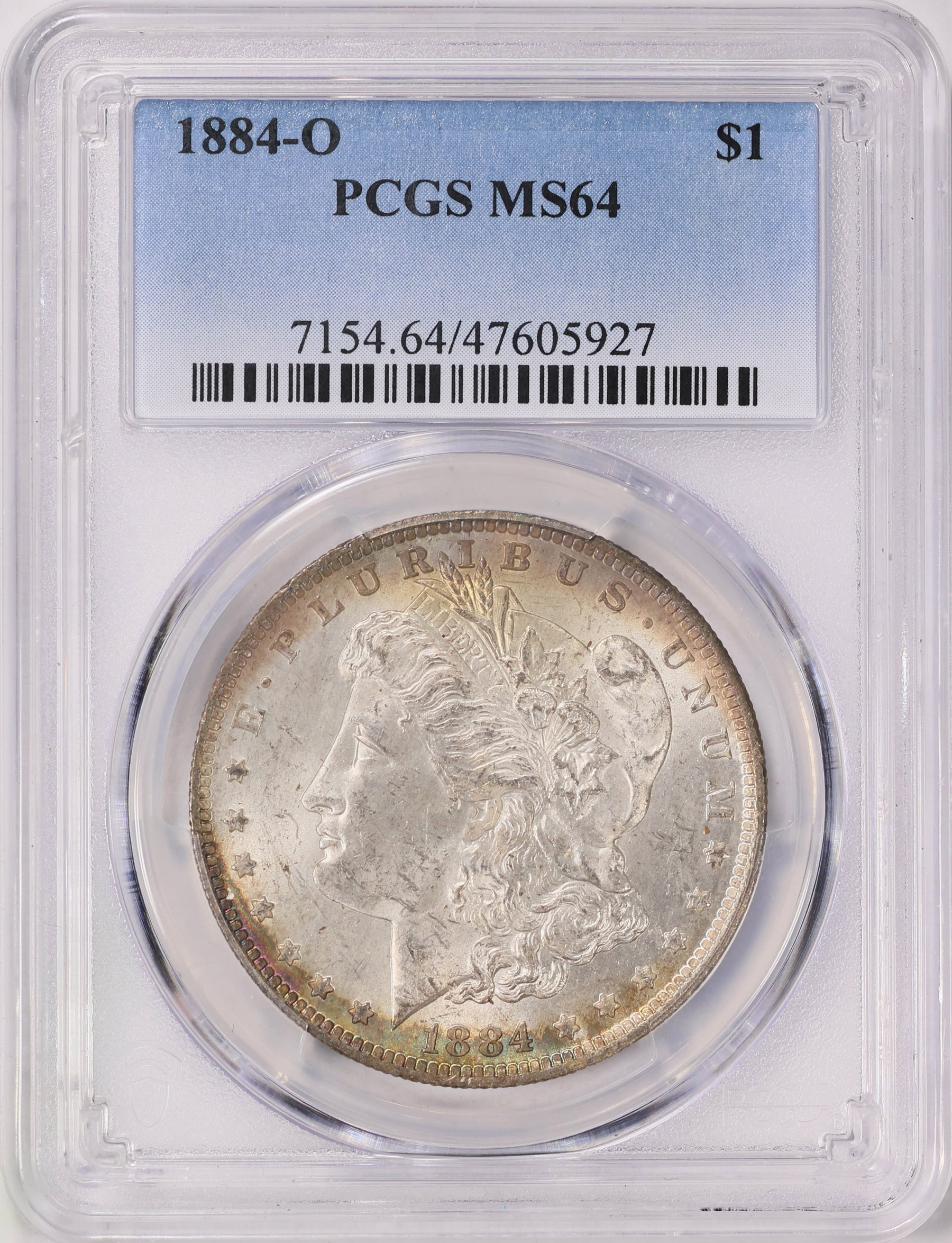 1884-O Morgan Silver Dollar PCGS MS-64 (Toned) (Item 1713487) | GreatCollections Coin Auctions