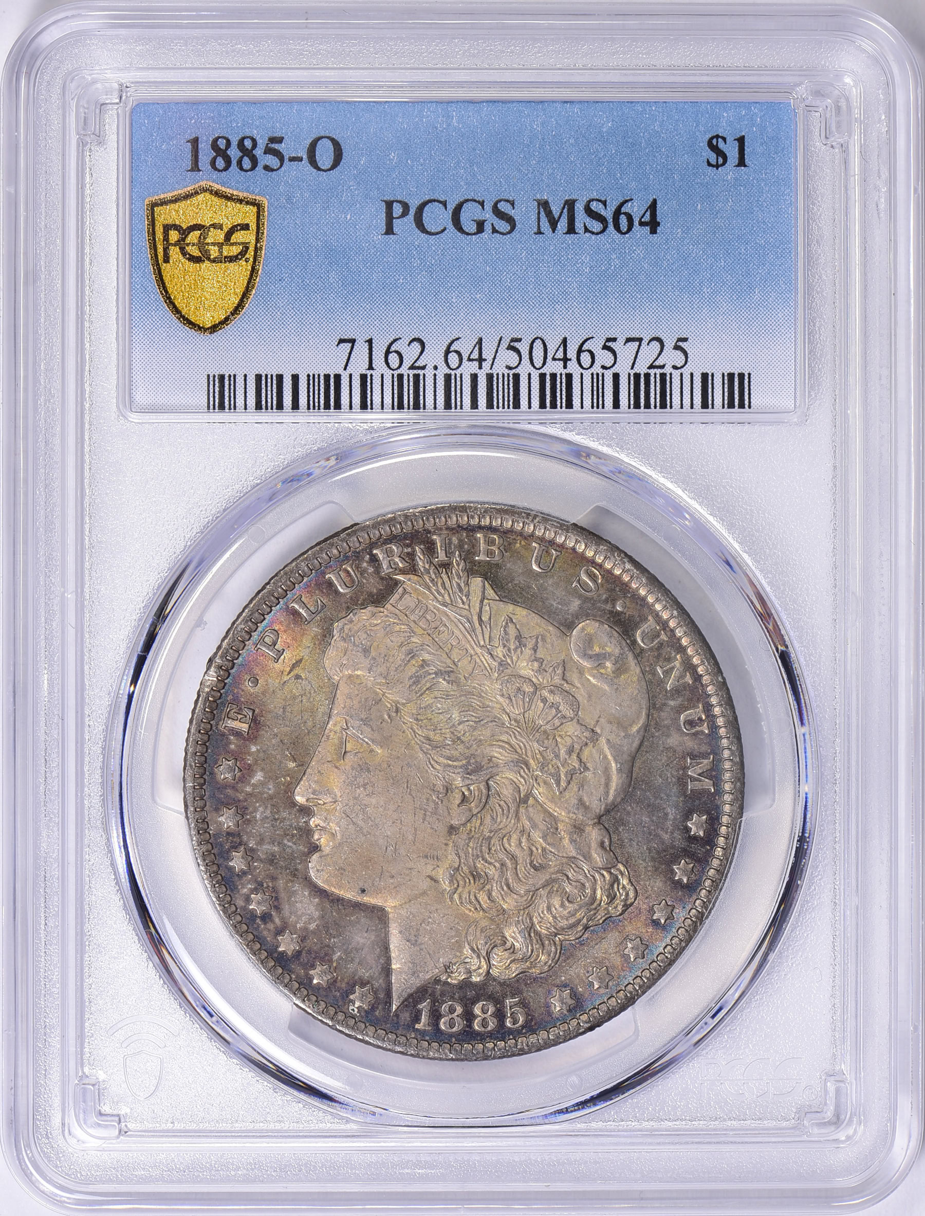 1885-O Morgan Silver Dollar PCGS MS-64 (Toned) (Item 1713642) | GreatCollections Coin Auctions