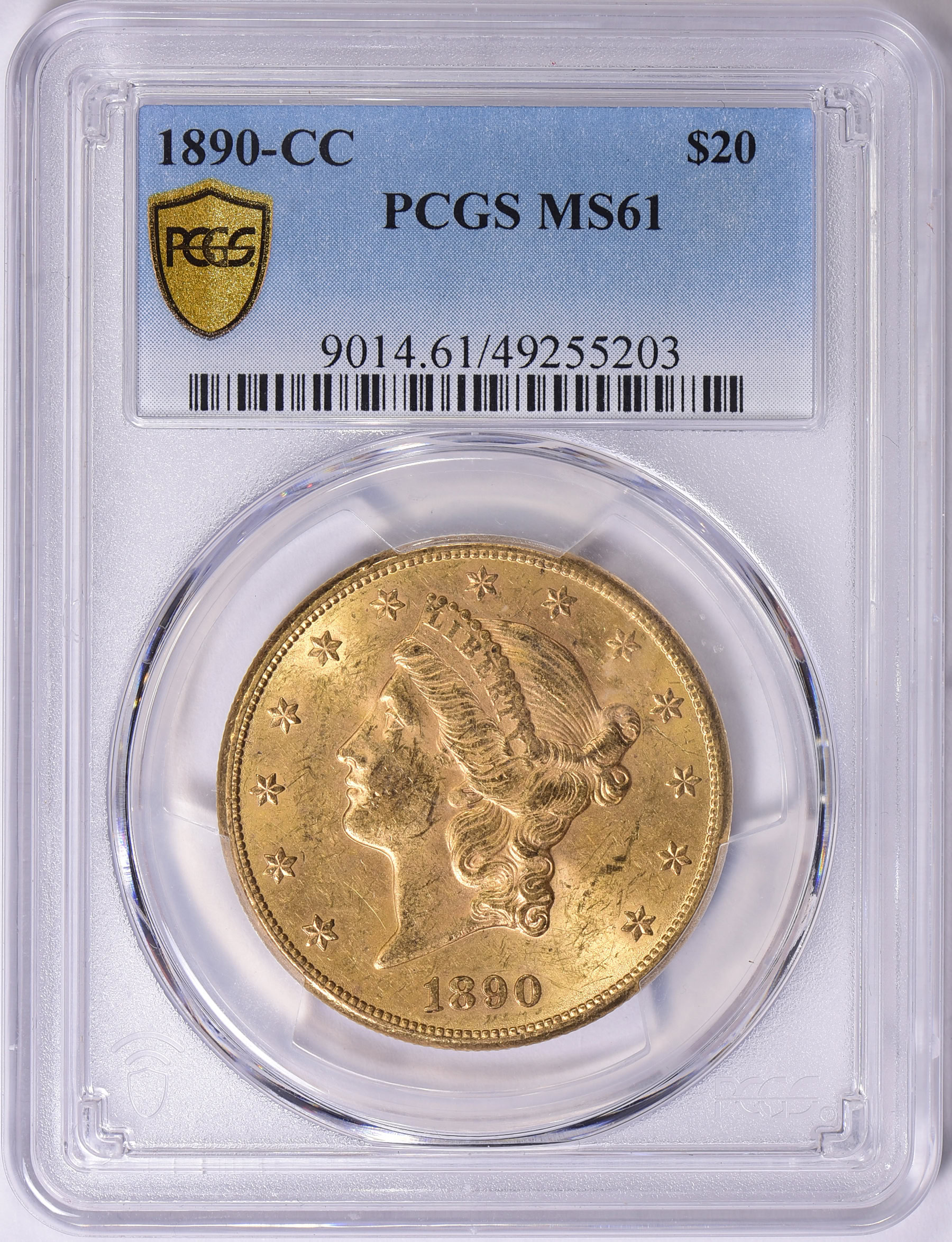 1890-CC Liberty Gold Double Eagle PCGS MS-61 (Item 1714640) | GreatCollections Coin Auctions
