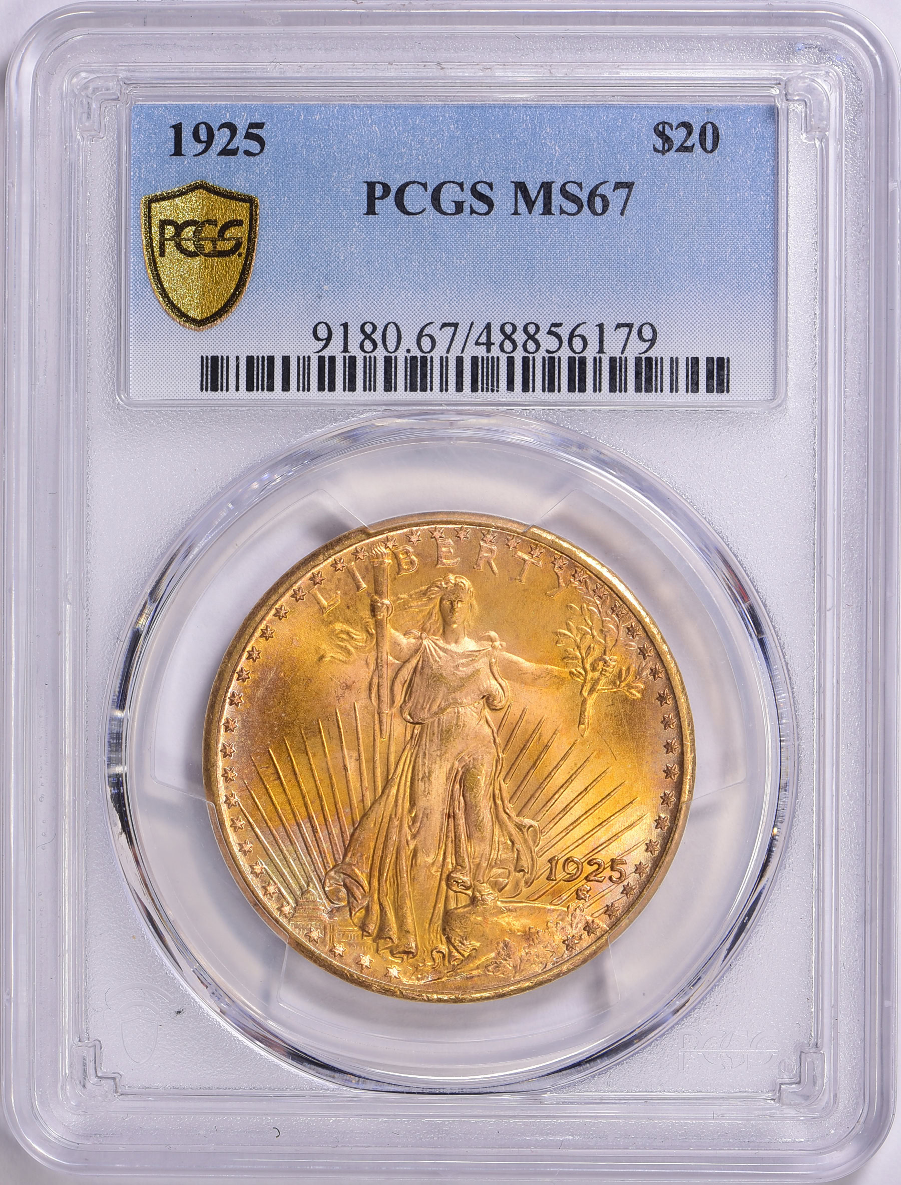 1925 Saint-Gaudens Gold Double Eagle PCGS MS-67 (Item 1714656) | GreatCollections Coin Auctions