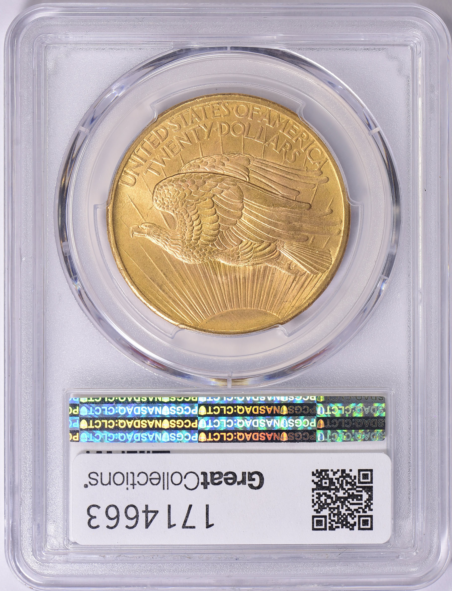 1908 Saint-Gaudens Gold Double Eagle No Motto Wells Fargo Nevada Gold ...