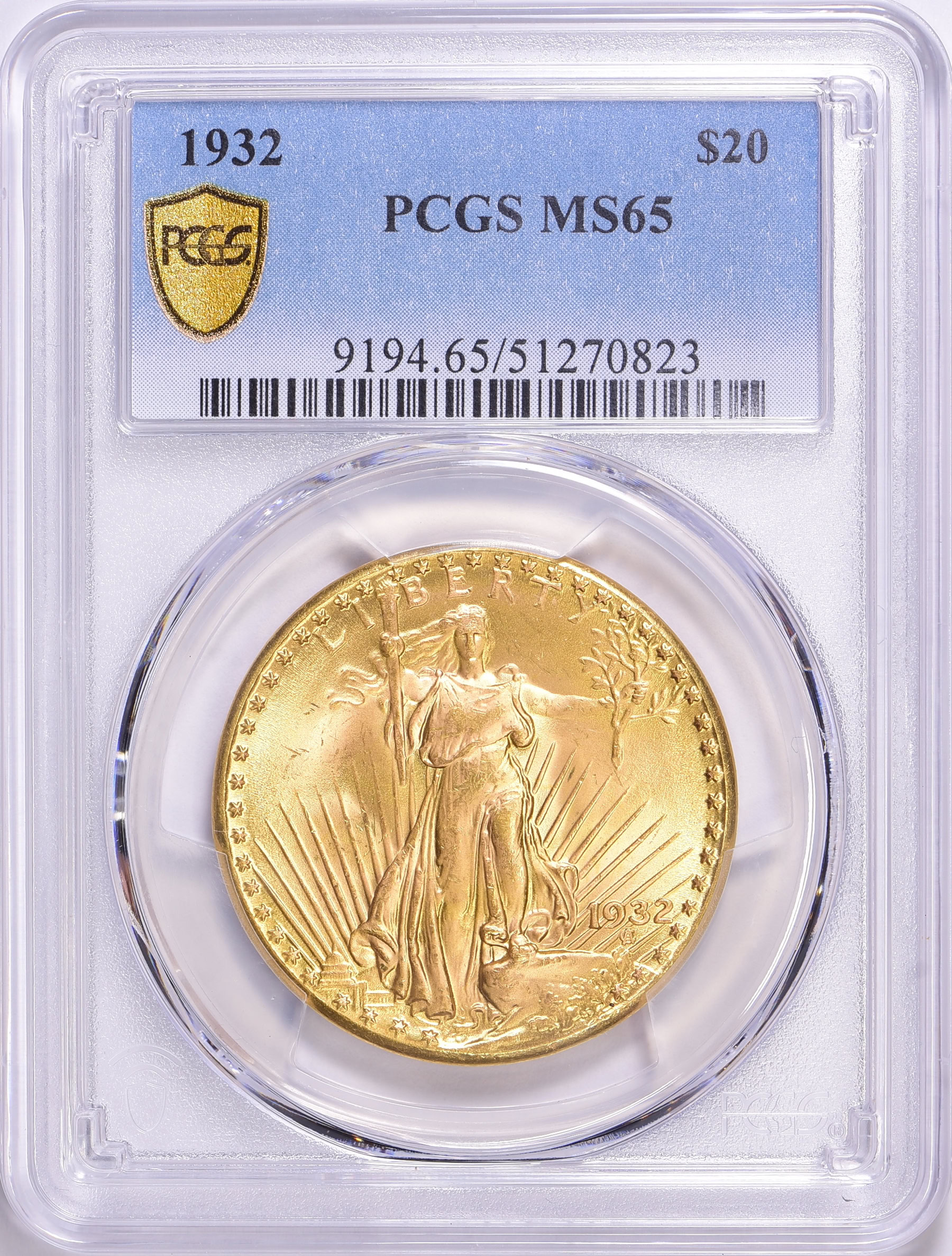 1932 Saint-Gaudens Gold Double Eagle PCGS MS-65 (Item 1714670) | GreatCollections Coin Auctions