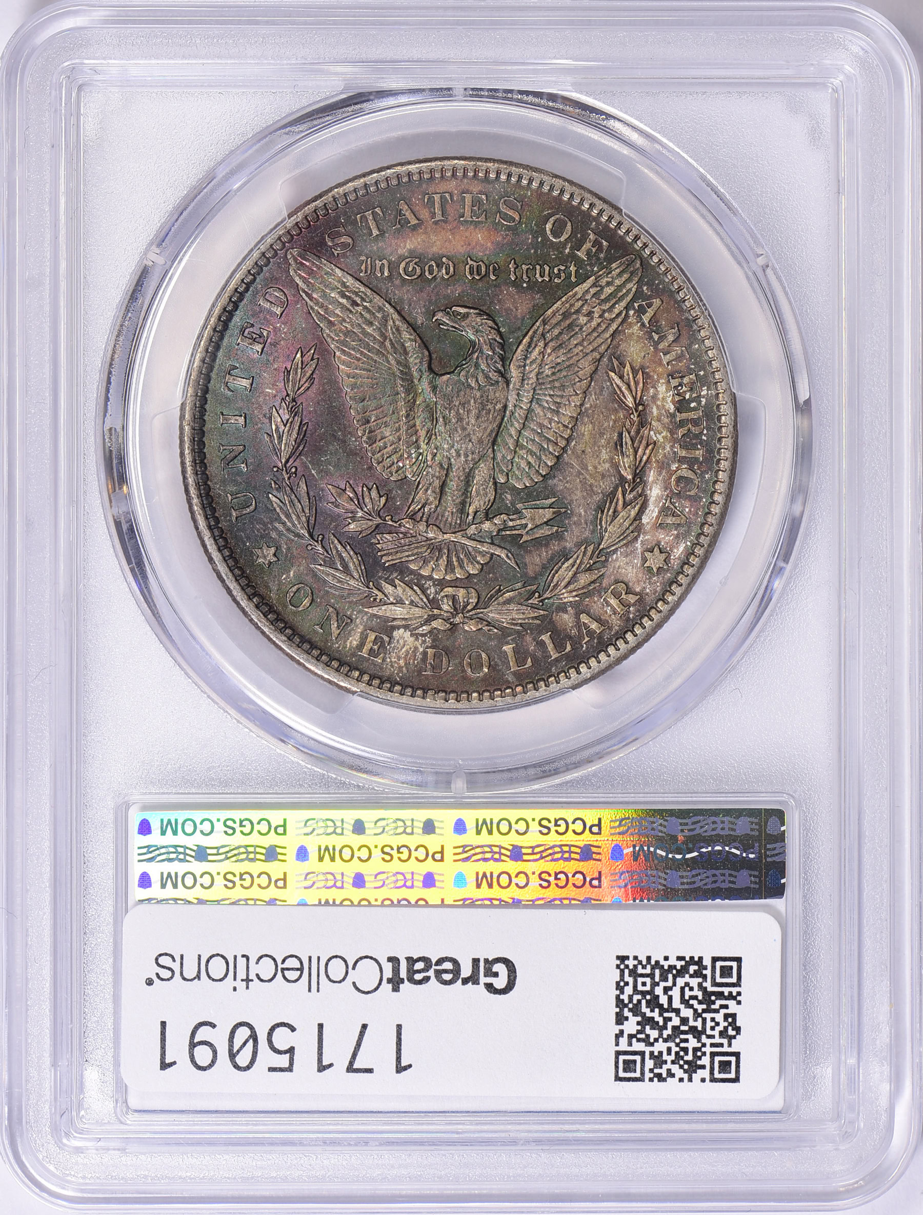 1888 Morgan Silver Dollar PCGS MS-63 (Toned) (Item 1715091) | GreatCollections Coin Auctions