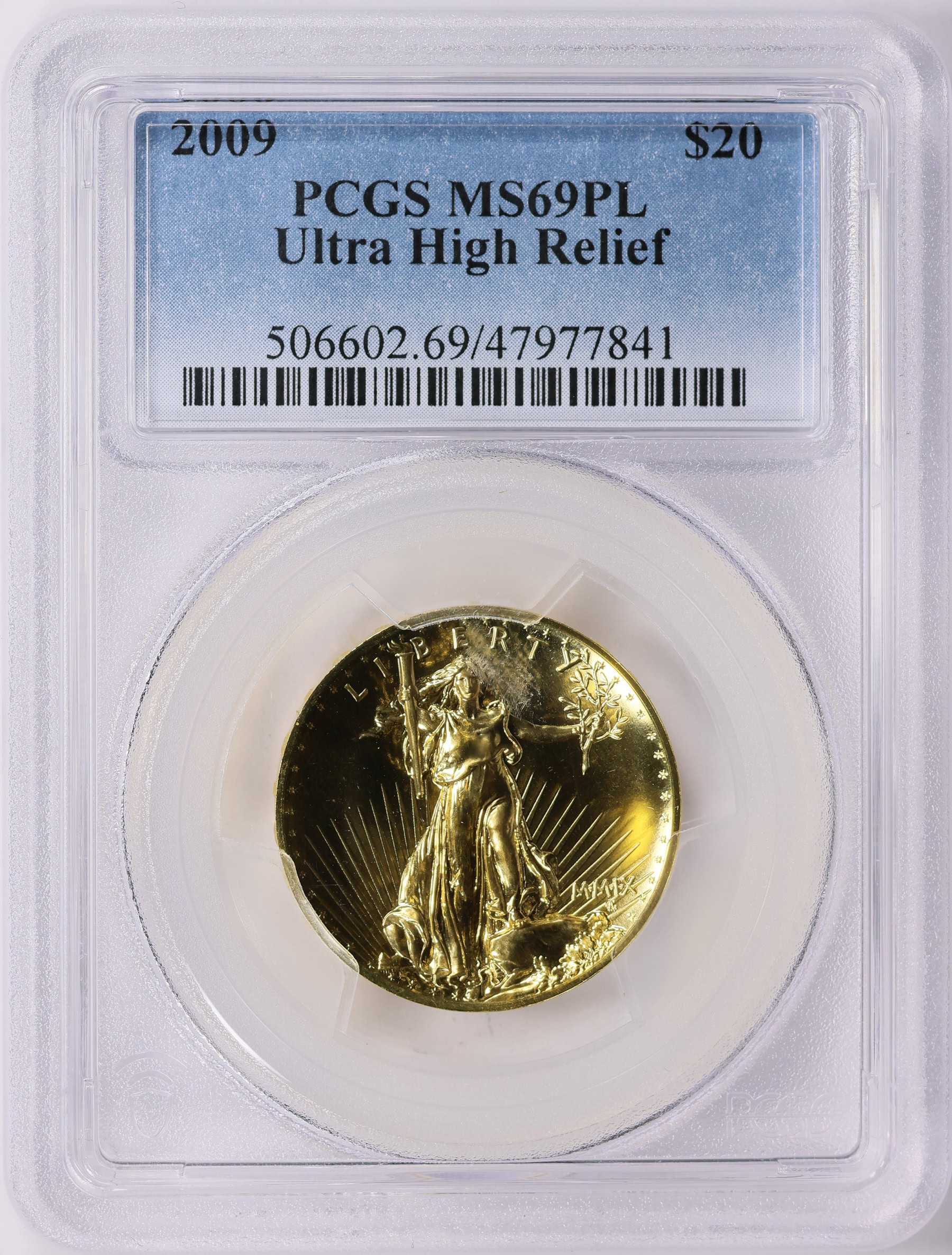 2009 MMIX Ultra High Relief $20 Gold PCGS MS-69 PL (Item 1715157 ...