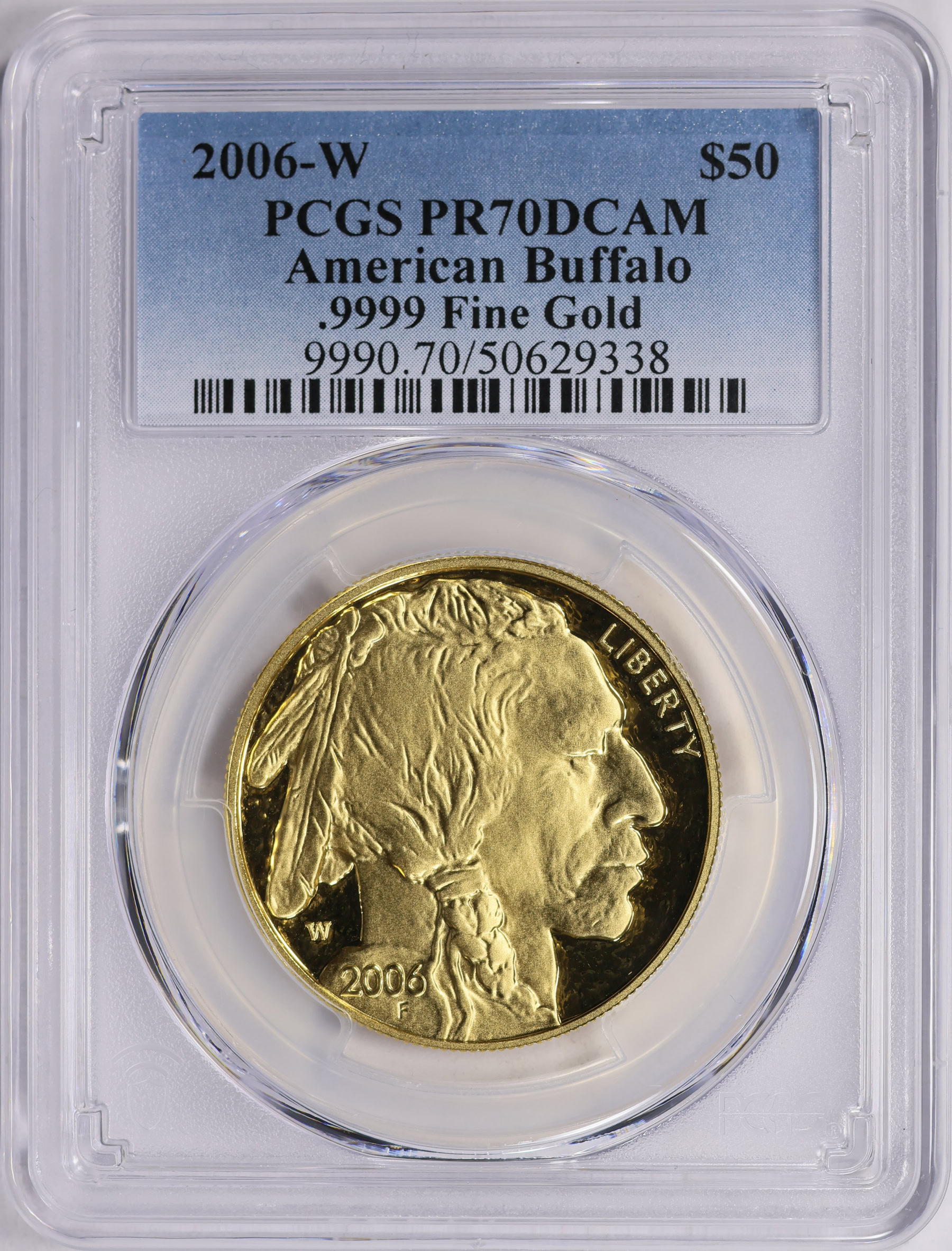 2006-W $50 One-Ounce Gold American Buffalo PCGS Proof-70 DCAM (Item 1715349) | GreatCollections ...