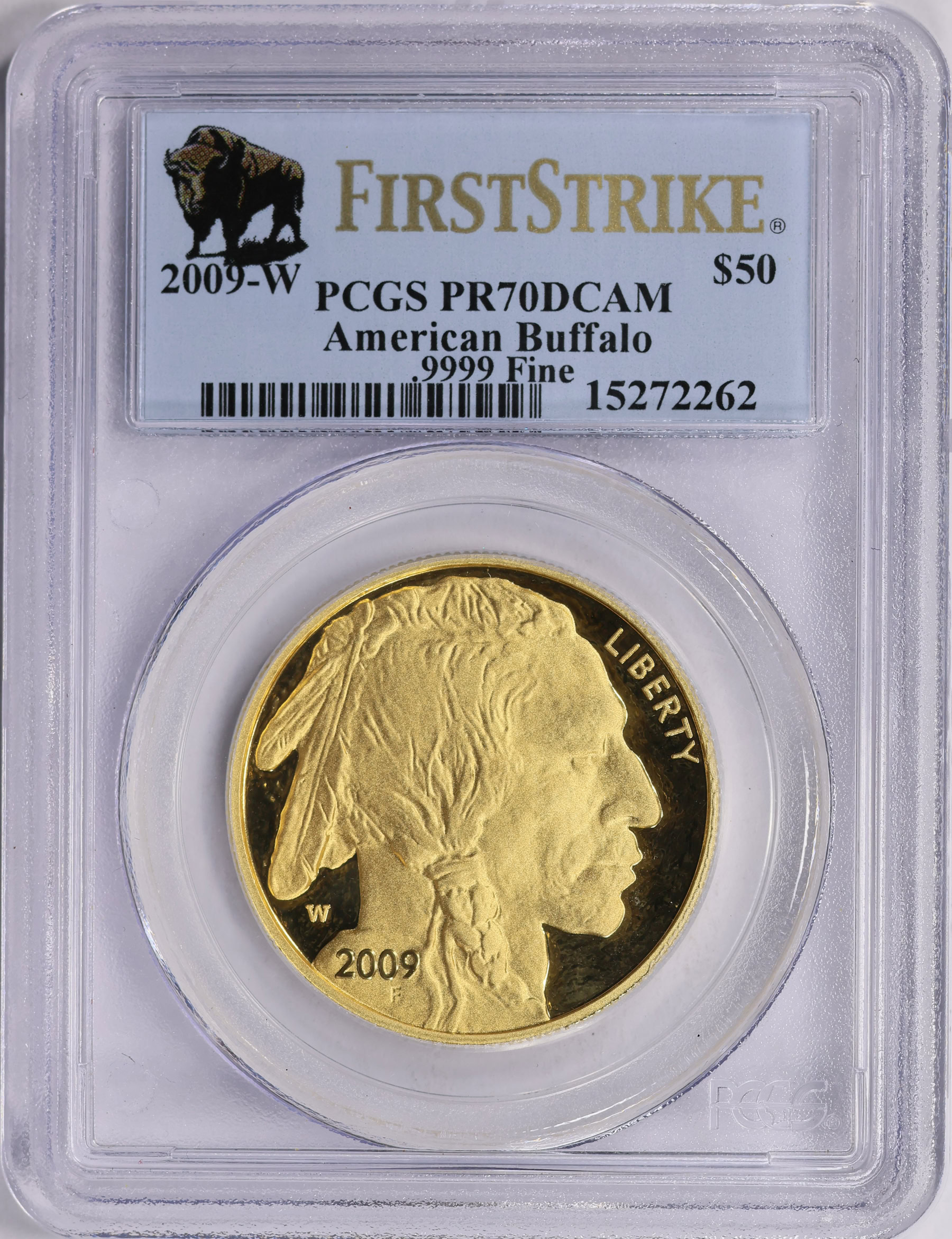 2009-W $50 One-Ounce Gold American Buffalo First Strike PCGS Proof-70 DCAM (Item 1715415 ...