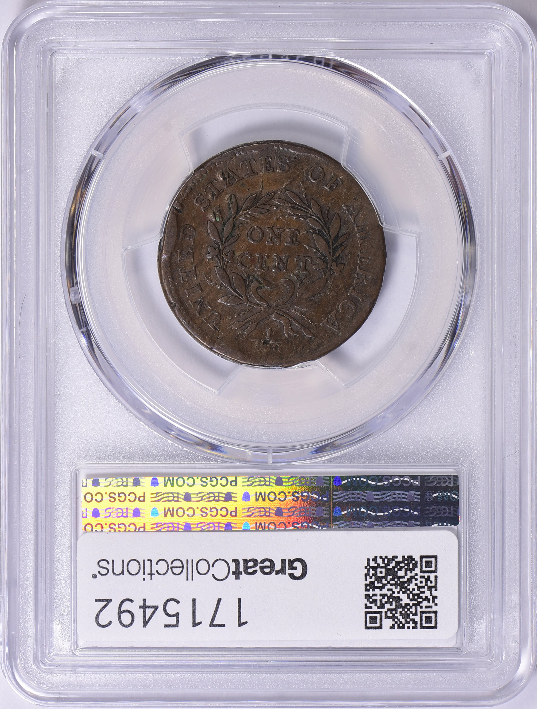 1793 Wreath Cent Sheldon 9 PCGS Genuine Fine Details (Item 1715492 ...