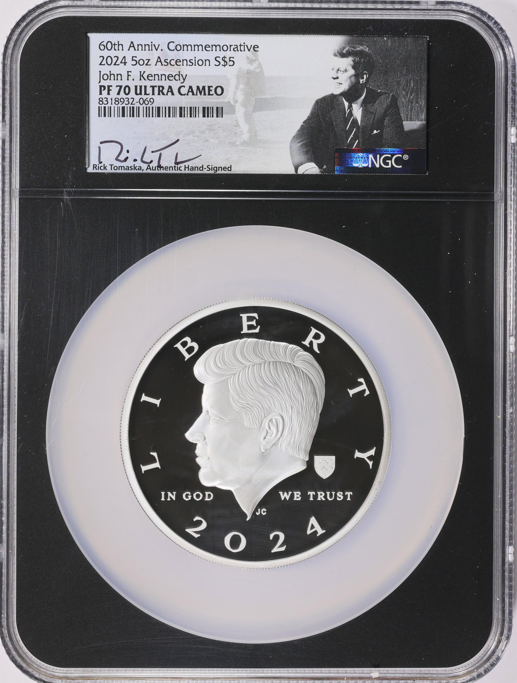 Ascension Island 2024 Silver $5 John F. Kennedy Half Dollar 60th ...