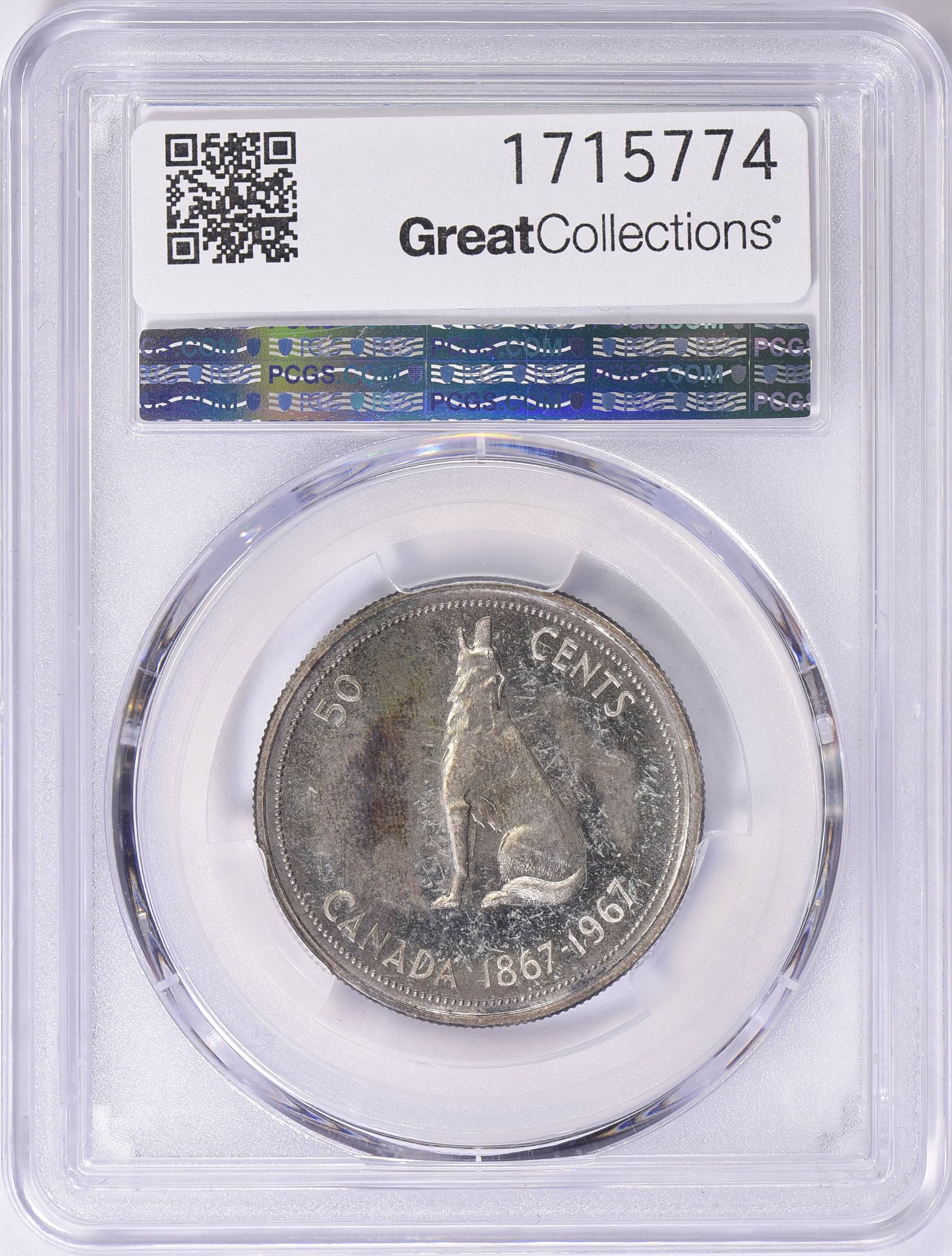 Canada 1967 Silver 50 Cents Confederation Centennial Medal Alignment KM ...