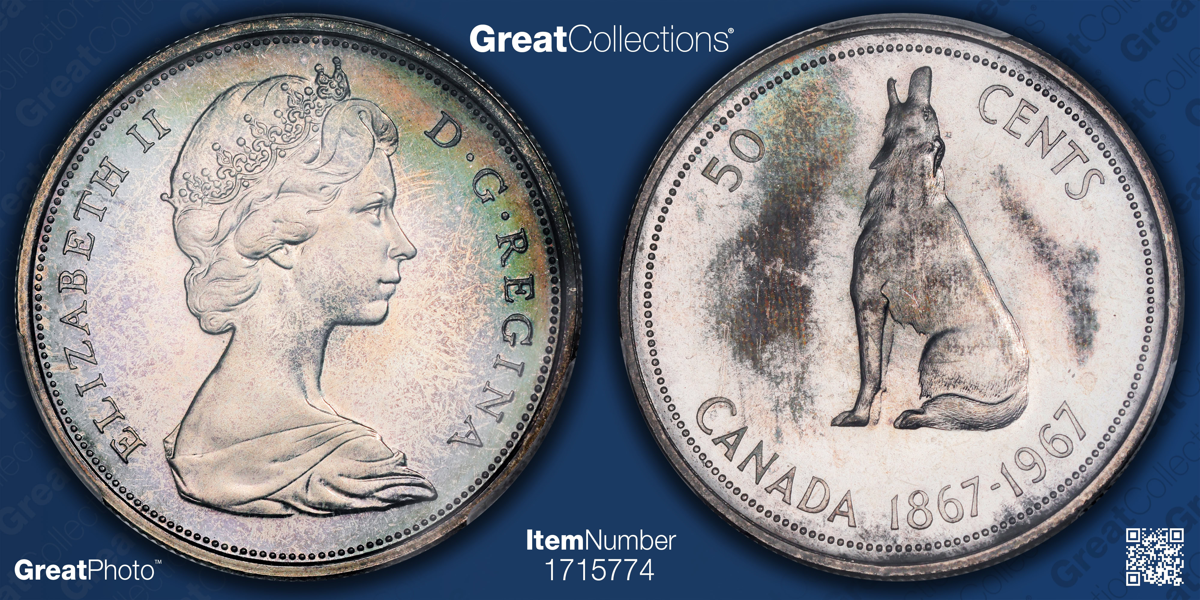 Canada 1967 Silver 50 Cents Confederation Centennial Medal Alignment KM ...