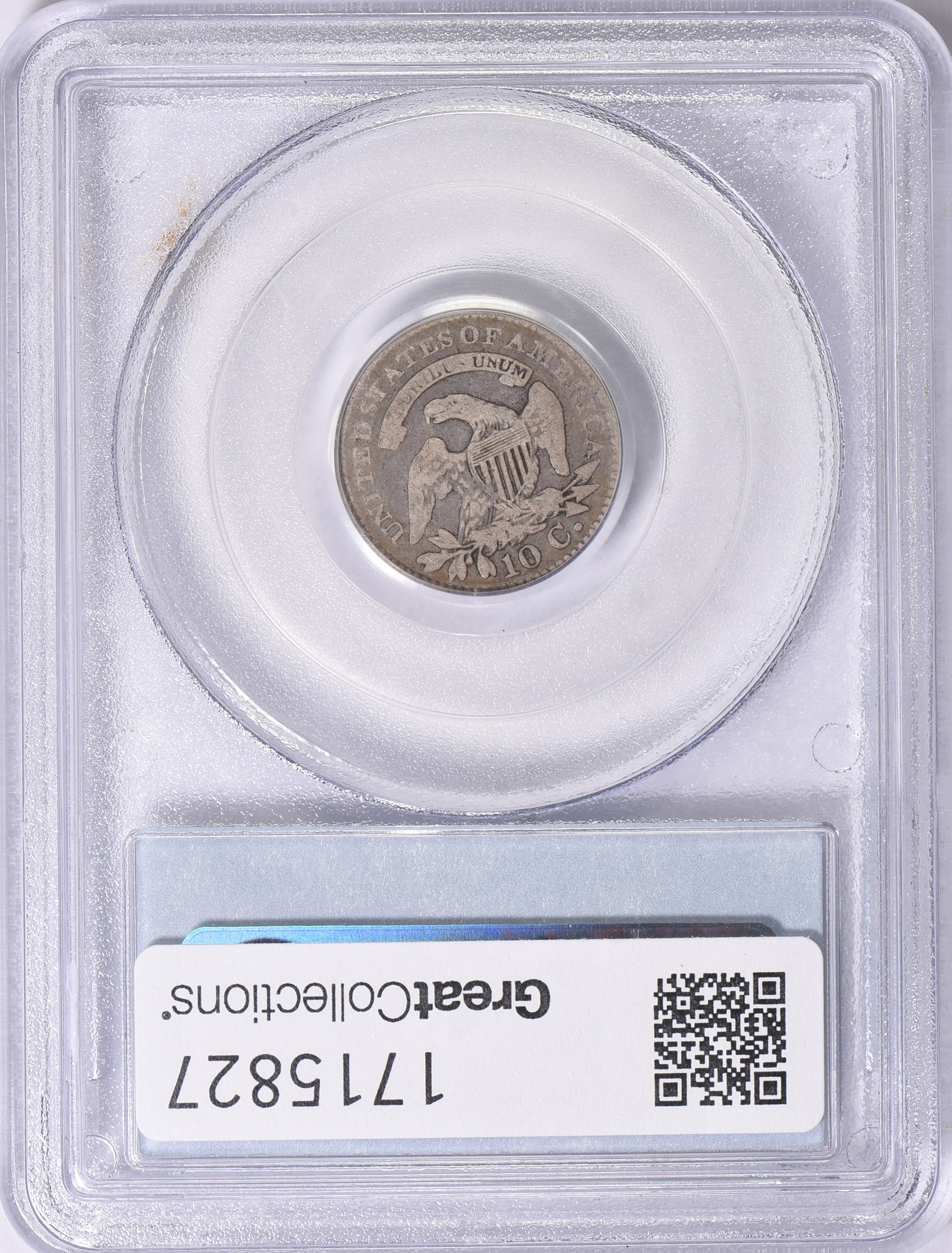 1822 Capped Bust Dime PCGS G-06 (CAC Green) (The Childs Collection ...