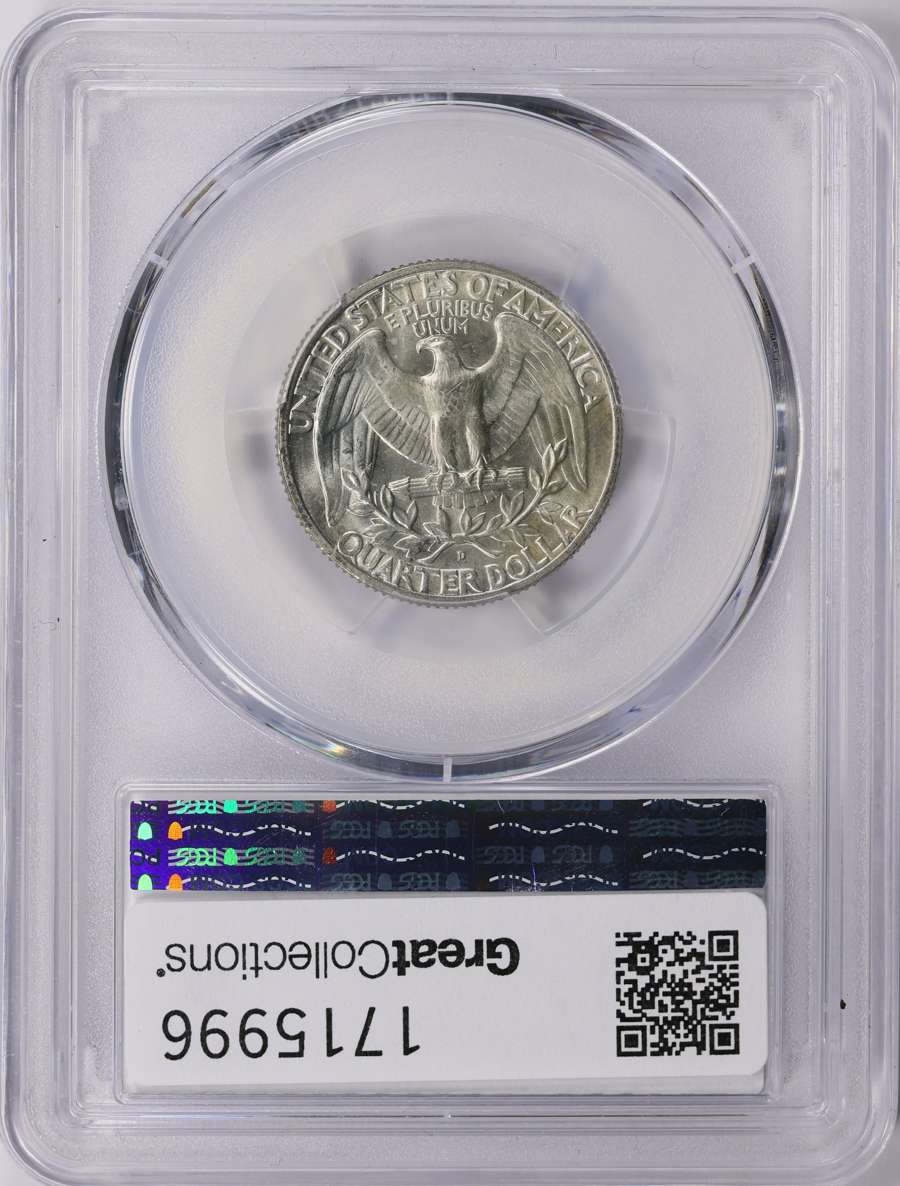 1964-D Washington Quarter Type C Reverse FS-901 PCGS MS-64 (Item 1715996) | GreatCollections ...